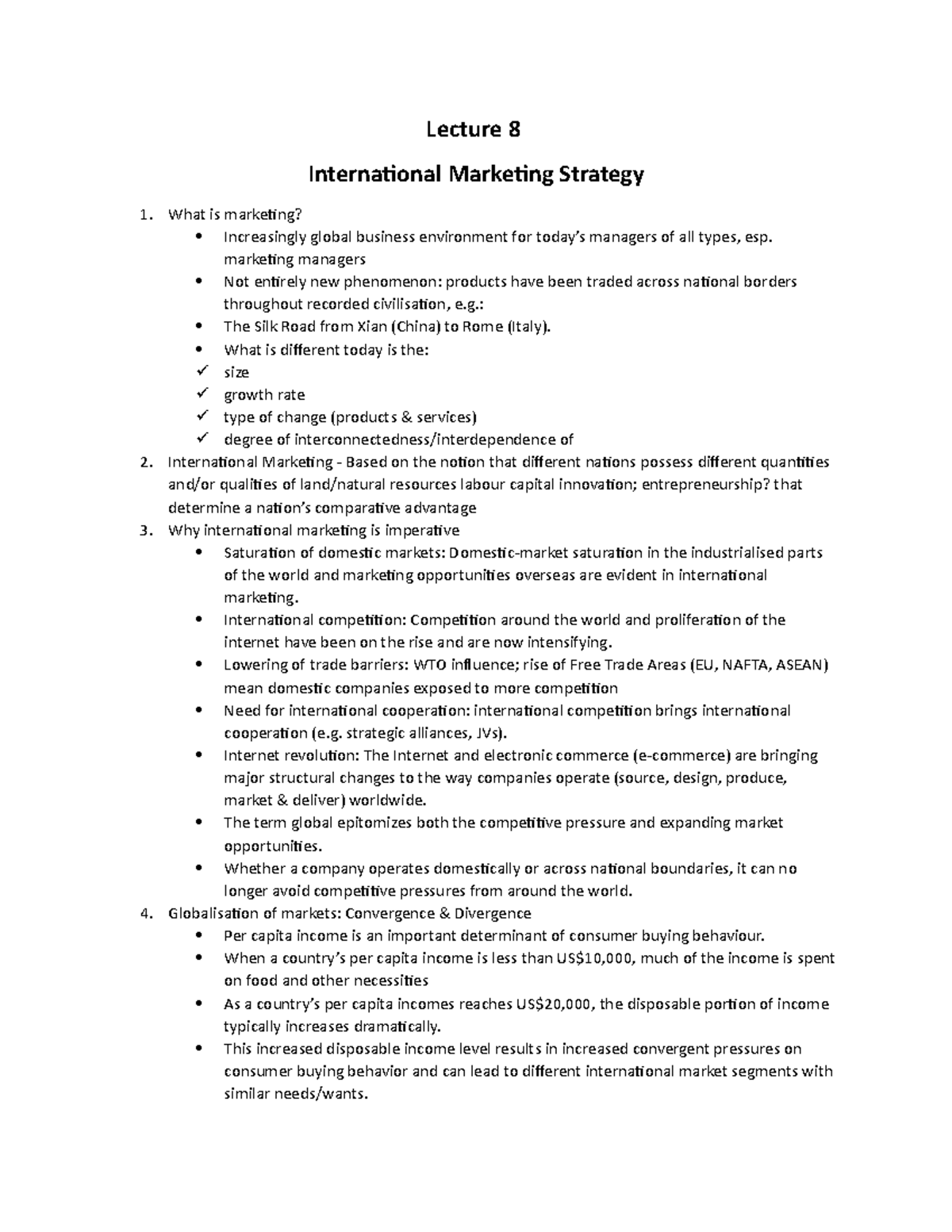 International Marketing - What is marketing? Increasingly global ...