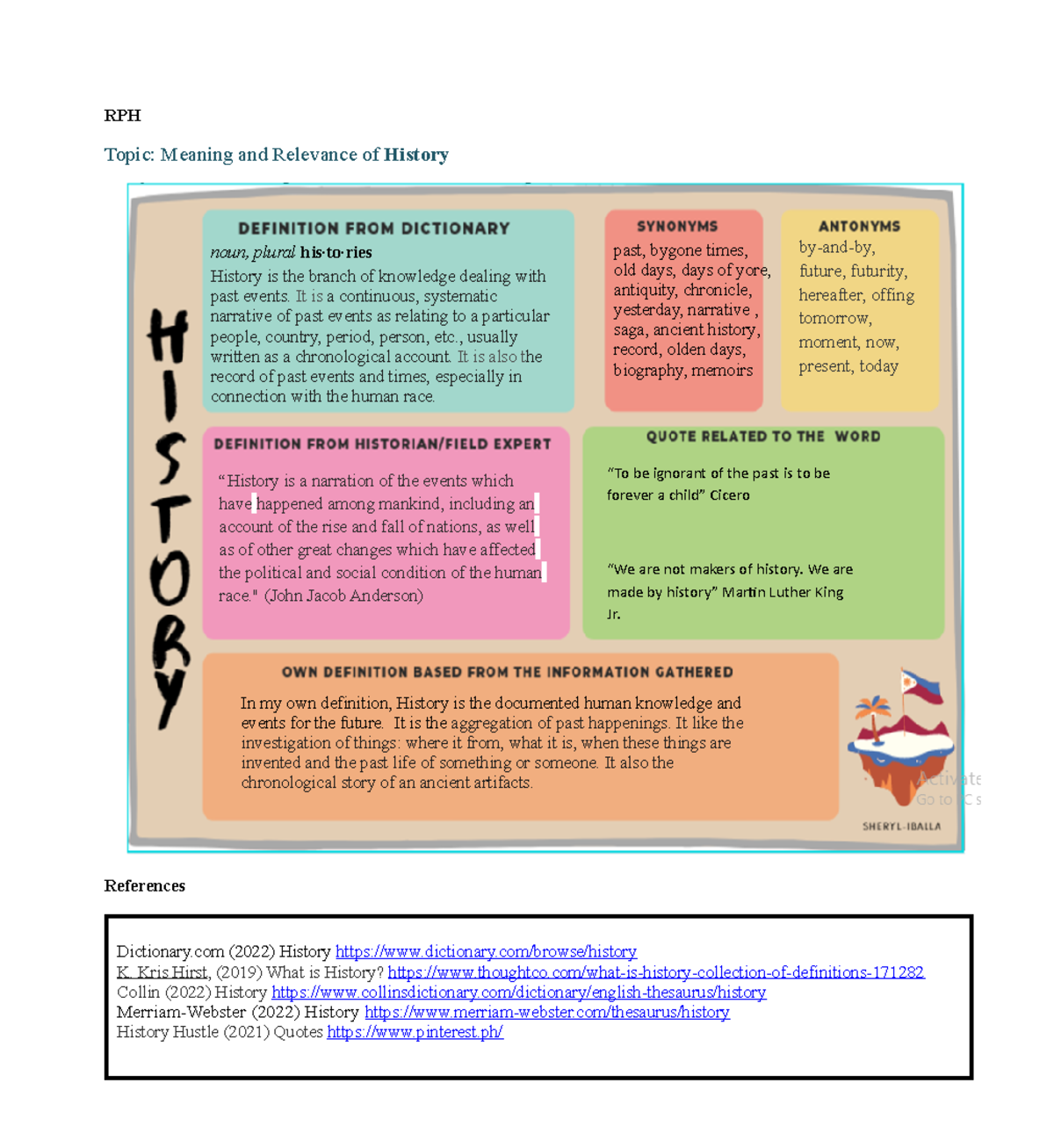 History RPH Topic Meaning And Relevance Of History References To Be Ignorant Of The Past Is history-rph-topic-meaning-and-relevance-of-history-references-to-be-ignorant-of-the-past-is