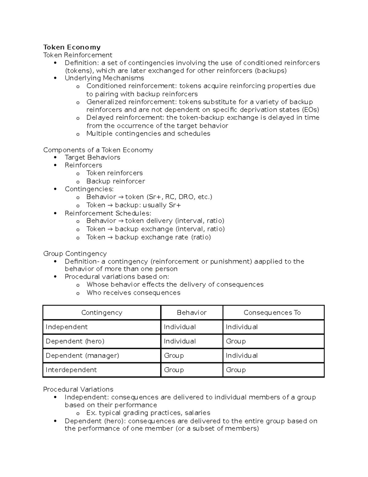 EAB3703- Token Economy - Token Economy Token Reinforcement Definition ...