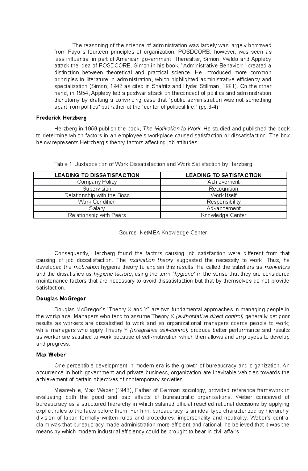 Intro to Public Administration. Module 2. 3 - The reasoning of the ...