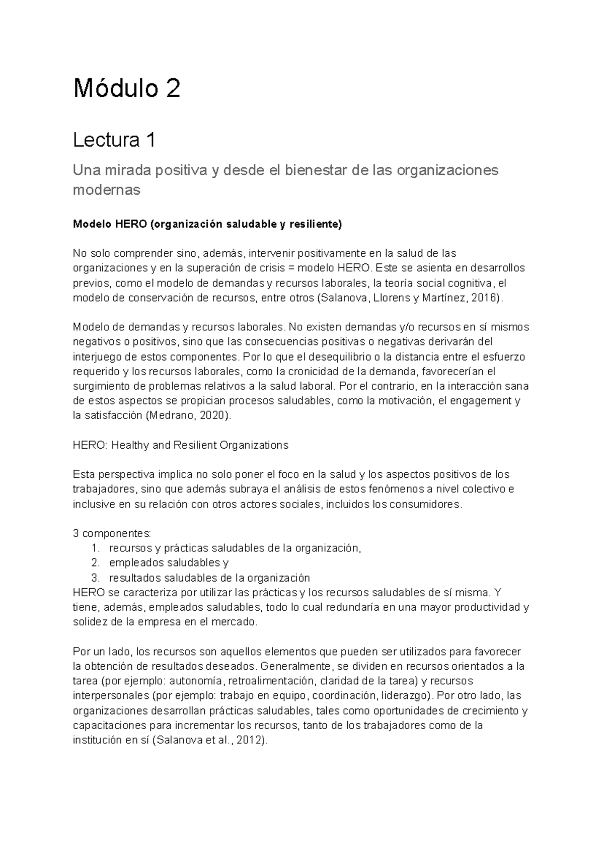 M2 - MÓDULO 2 GRUPO YN LIDERAZGO LECTURAS - Módulo 2 Lectura 1 Una mirada positiva y desde el ...