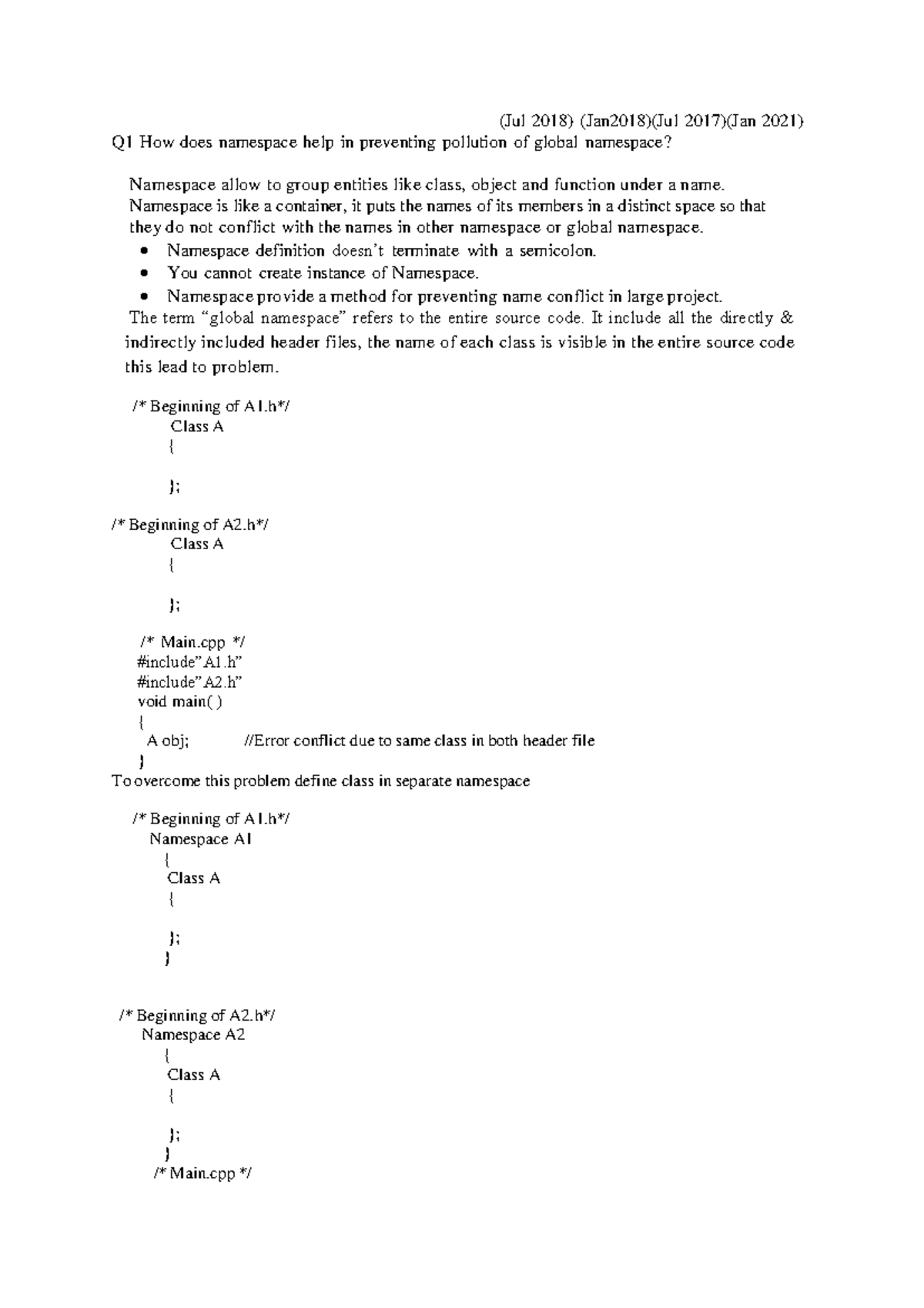 Module 2QA - must do it - (Jul 2018) (Jan2018)(Jul 2017)(Jan 2021) Q1 ...