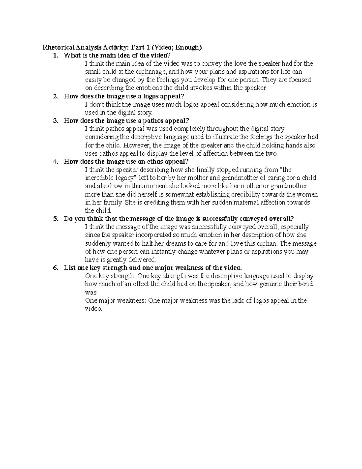 Rhetorical Analysis Activity Part 1 (Video) - Rhetorical Analysis ...