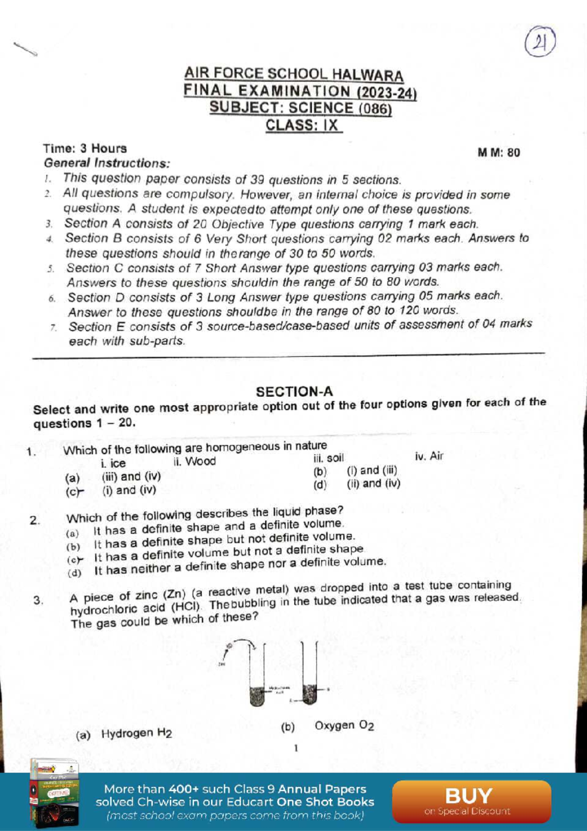 Air force school Paper 65 - 21 AIR FORCE SCHOOL HALWARA FINAL ...