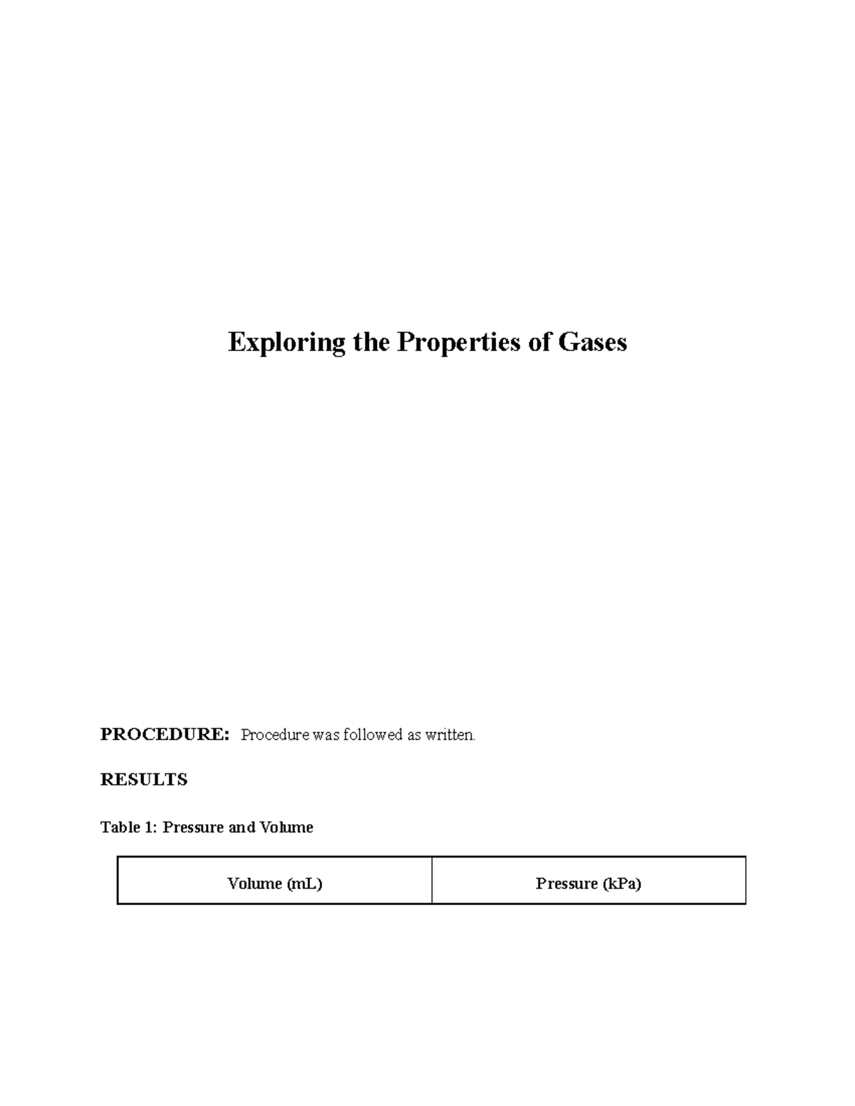 Report -5- Gas Laws - general cgemistry lab 5-gas laws - Exploring the ...