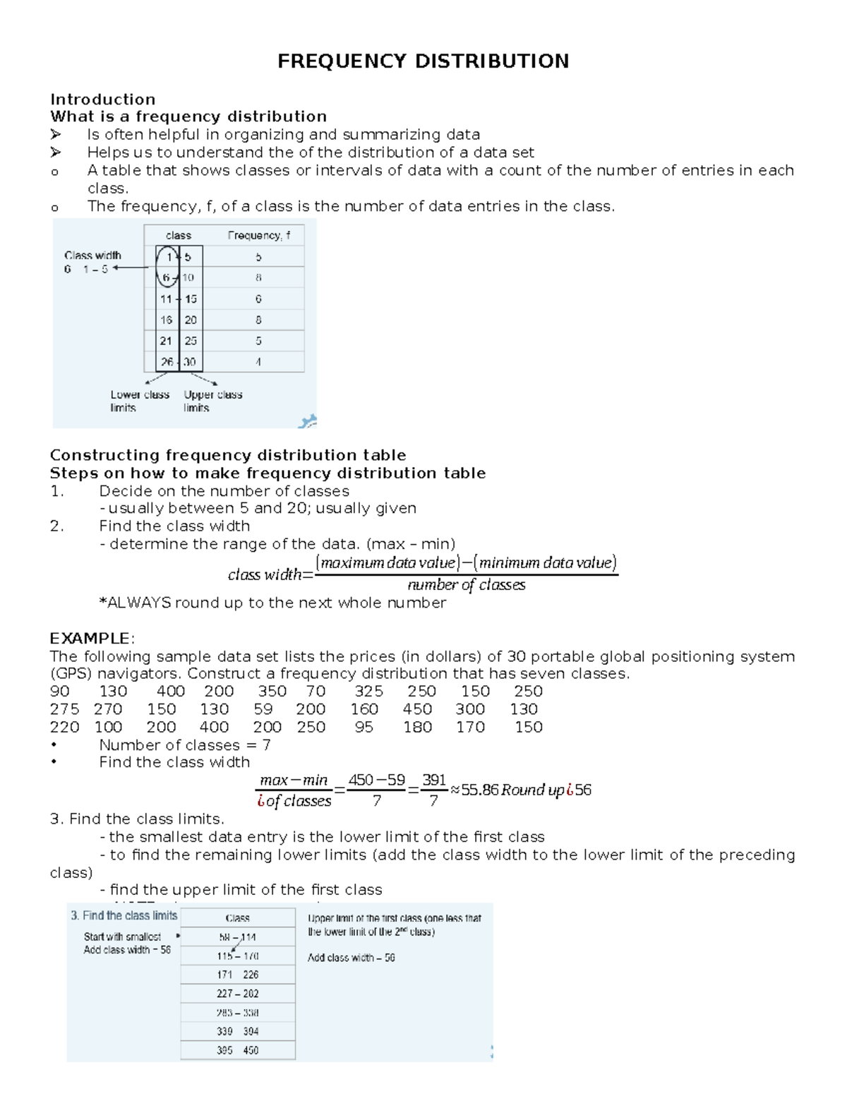 Frequency Distribution - FREQUENCY DISTRIBUTION Introduction What is a ...