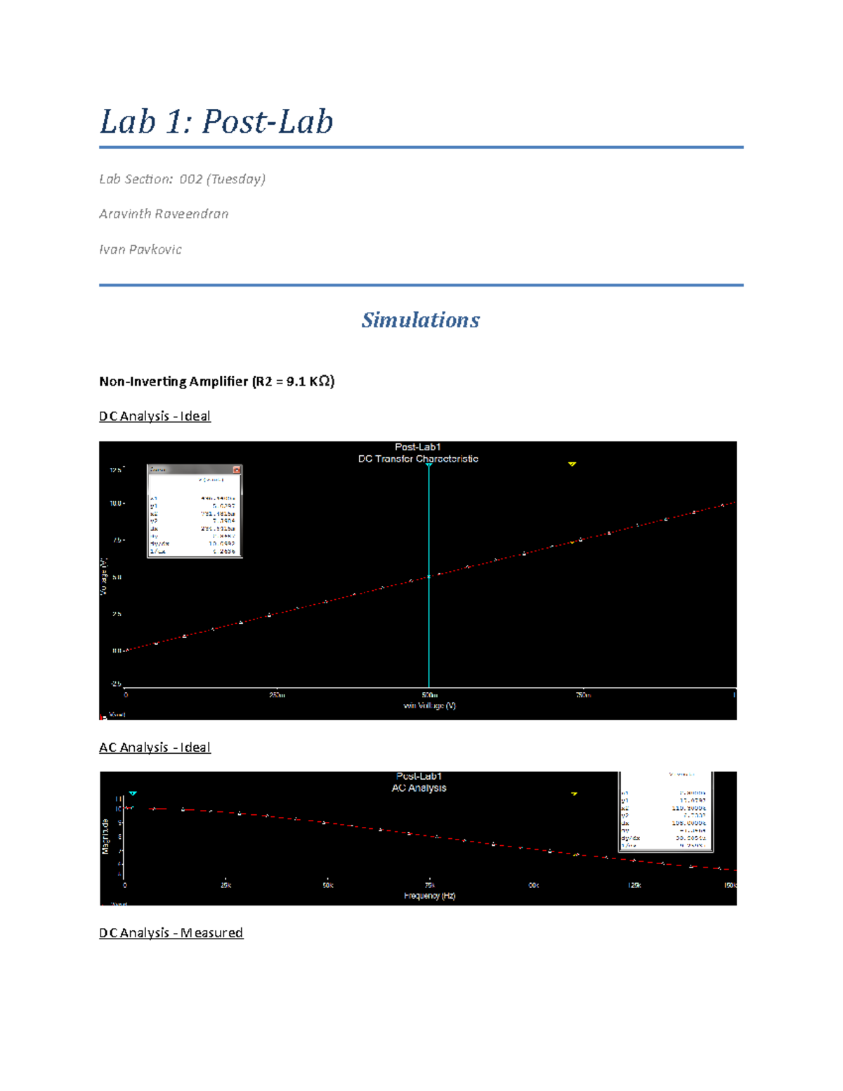 Lspostlab for 2012 - ECE 240 - UWaterloo - Studocu