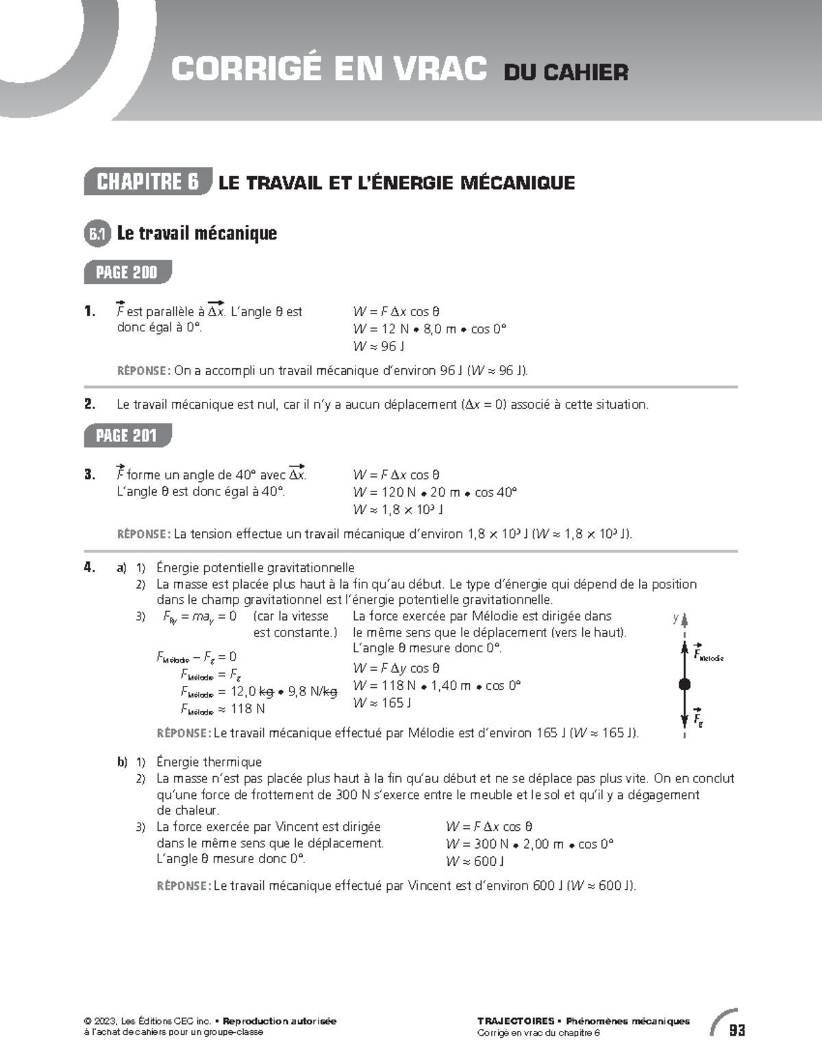 Trajectoires Mecanique Guide Corrige-Vrac-Cahier C6 1 - © 2023, Les ...
