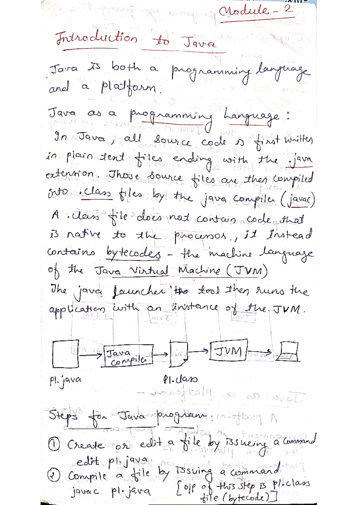 Module 1 - Module 2 Introduction to Java Java is both a programming language and a platform Java ...