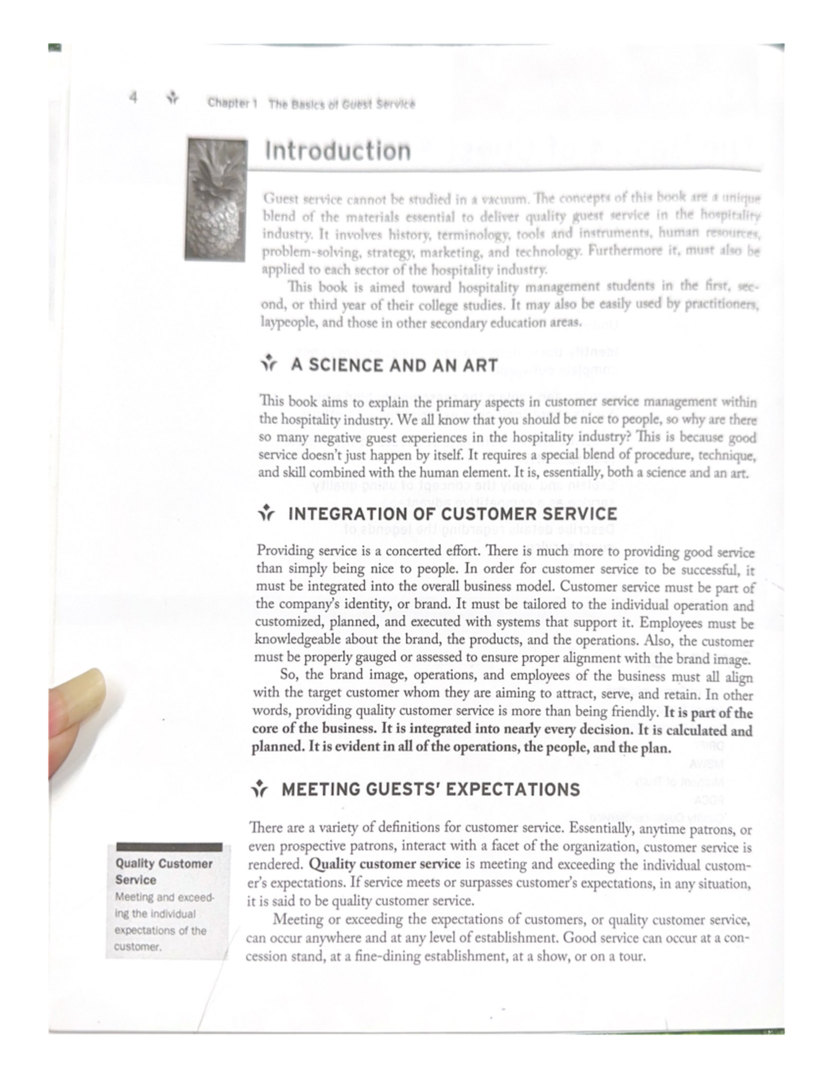 Section 1 chapter 1 - HOTE21 - Studocu