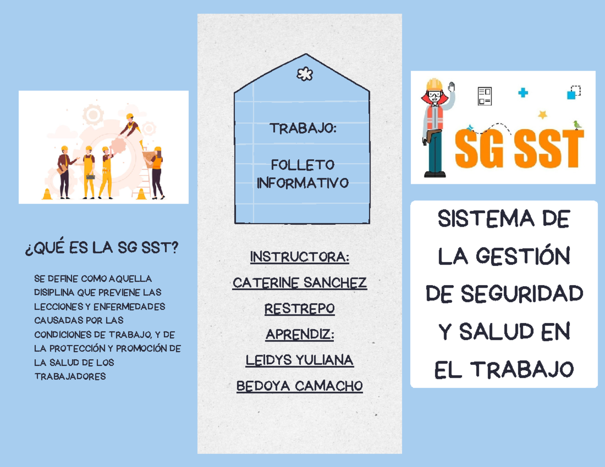 Folleto SG SST Leidys Yuliana Bedoya Camacho - auditoria SGSST ...