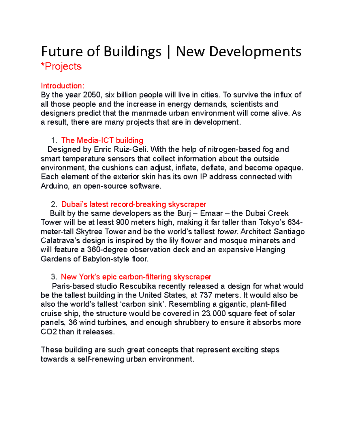 Future of Buildings phần 2 1 - Future of Buildings | New Developments ...