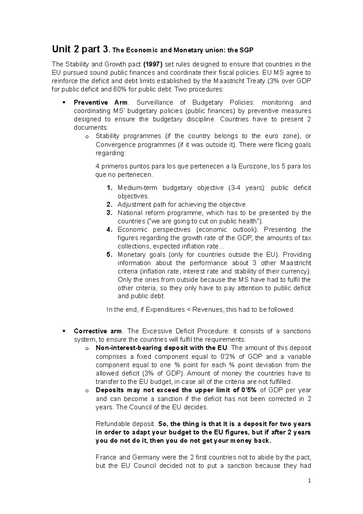 Unit 2 part 3 Applied Economics - Unit 2 part 3. The Economic and ...