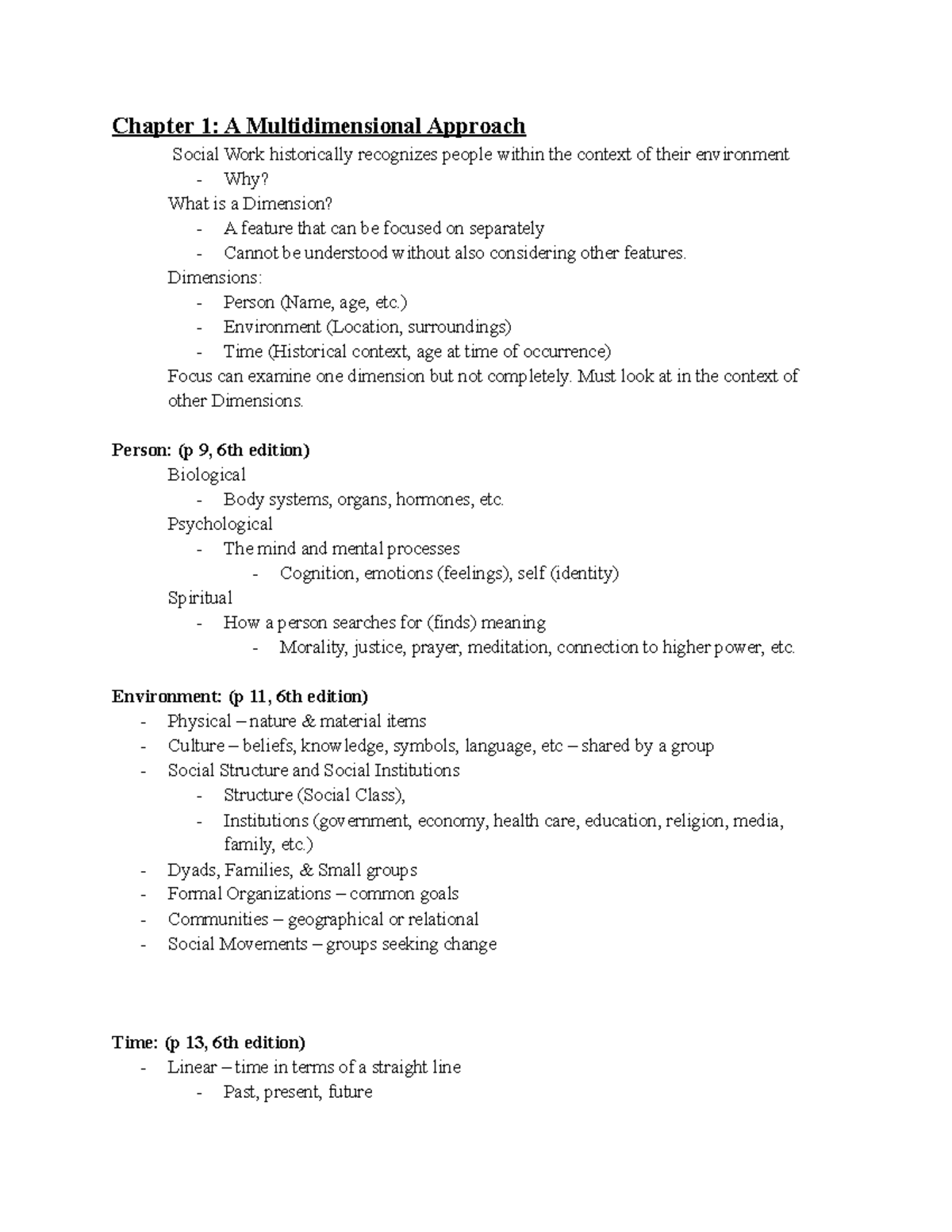 Notes for HBSE II IN Class - Chapter 1: A Multidimensional Approach ...