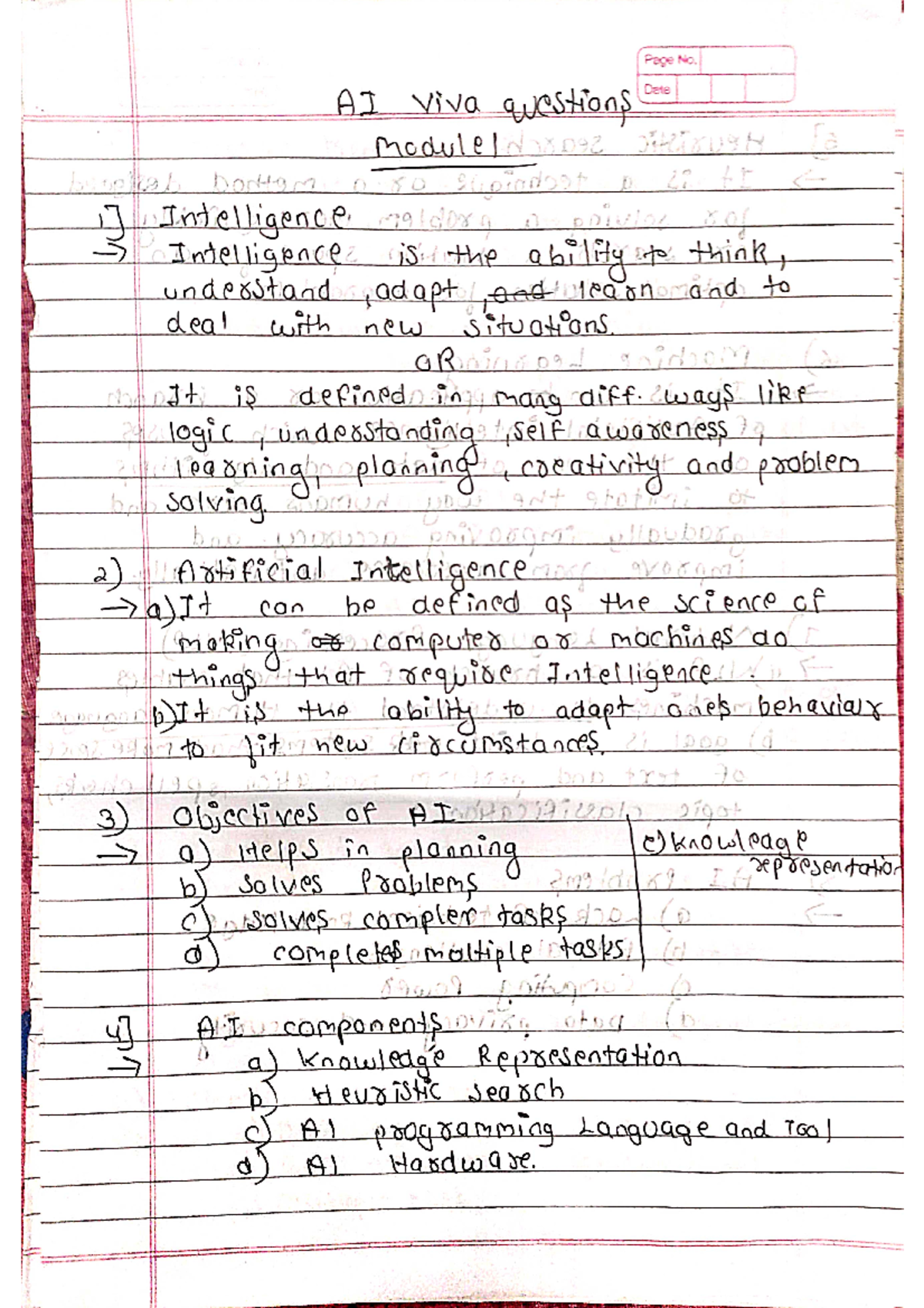 Ai viva - Viva questions for AI - Computer Science Engineering - Studocu