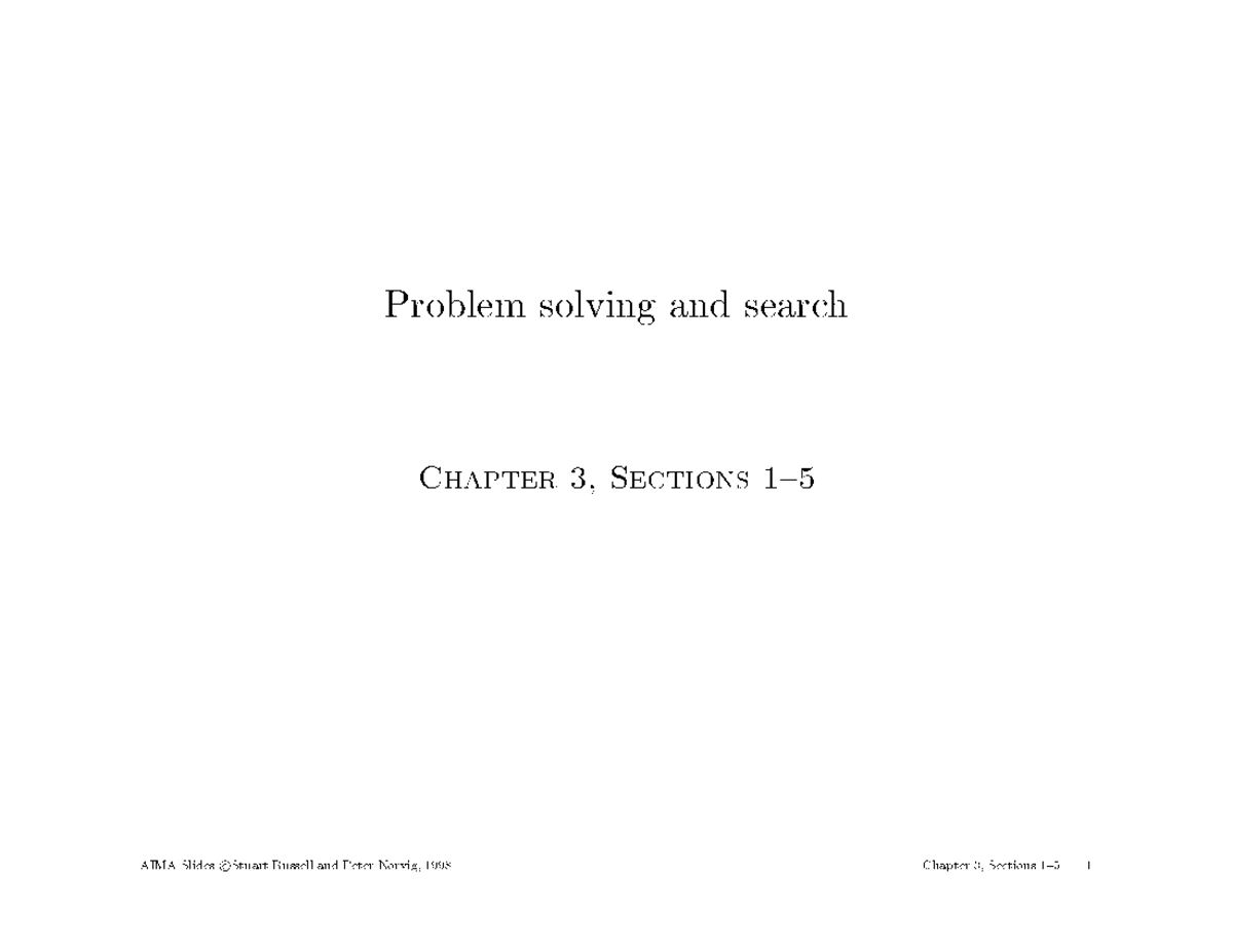 3-Module 2-19-07-2024 - Problem solving and searc h Chapter 3, Sections ...
