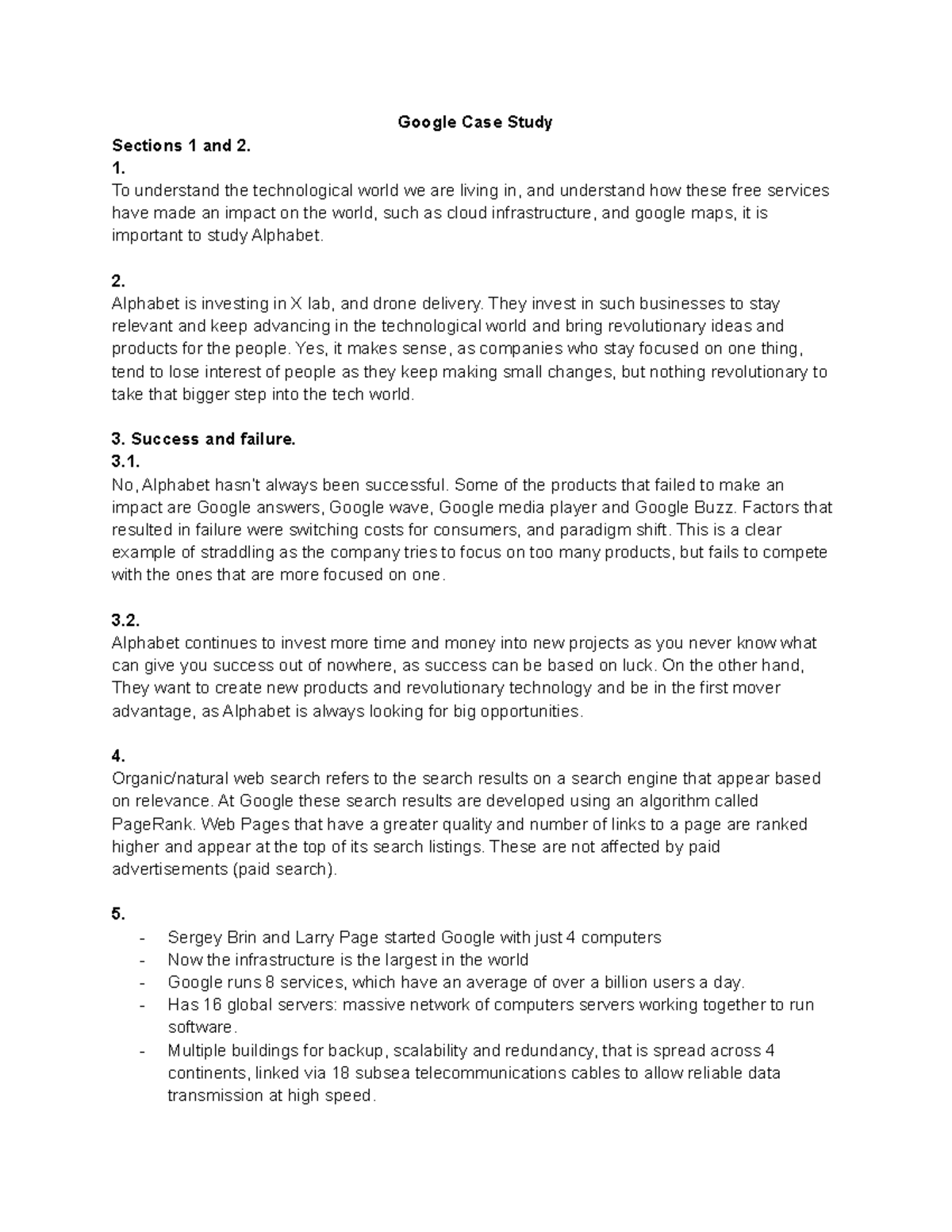 Google Case Study - assignment - Google Case Study Sections 1 and 2. 1 ...
