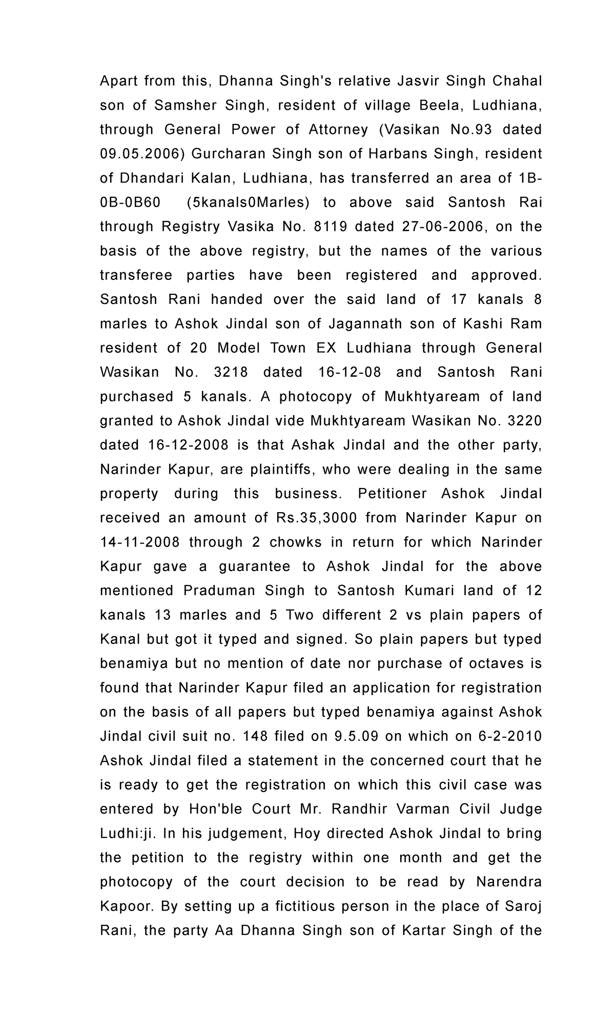 Jindal Case - fdfghhb - Apart from this, Dhanna Singh's relative Jasvir ...