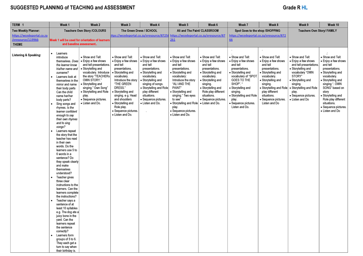 GR R English HL TAPS - Grade: 8 - eng2603 - Unisa - Studocu