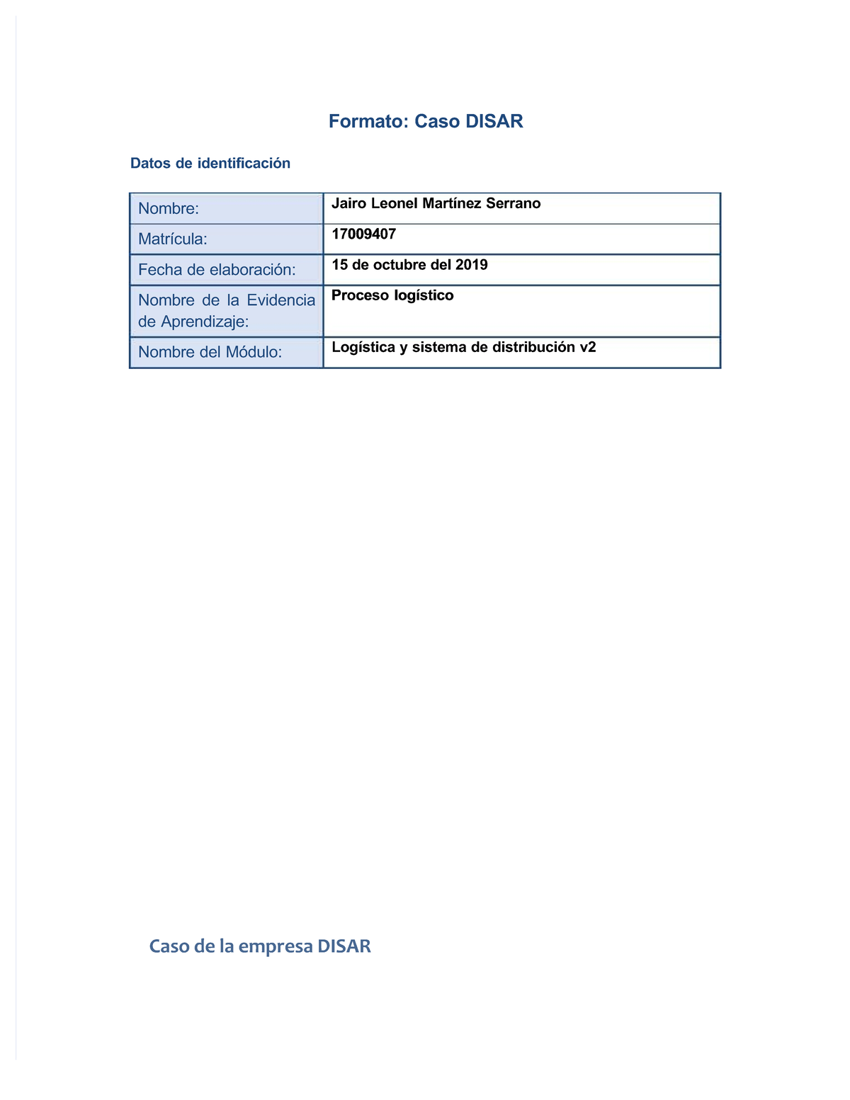 Docdownloader - Formato: Caso DISARFormato: Caso DISAR Datos de ...