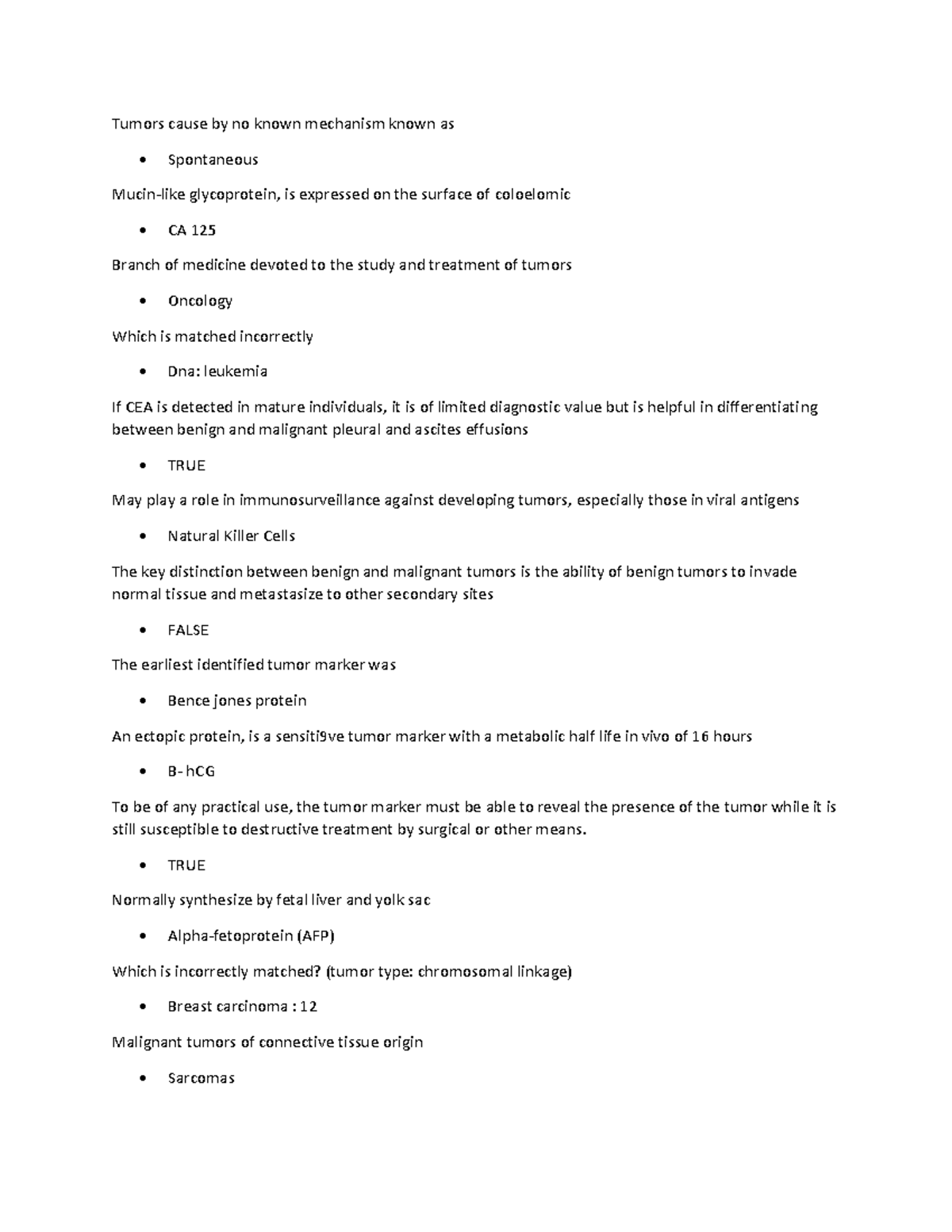 IS-Tumor - BSMT - Tumors cause by no known mechanism known as ...