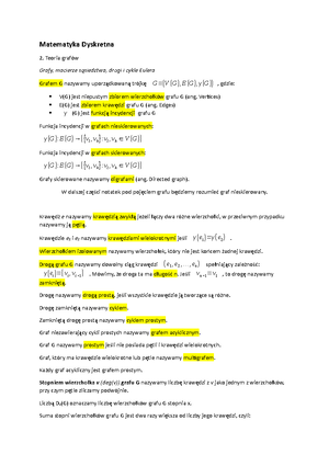 Elementy logiki - Notatki z wykładu 1 - Elementy logiki Logika matematyczna – metamatematyka ...