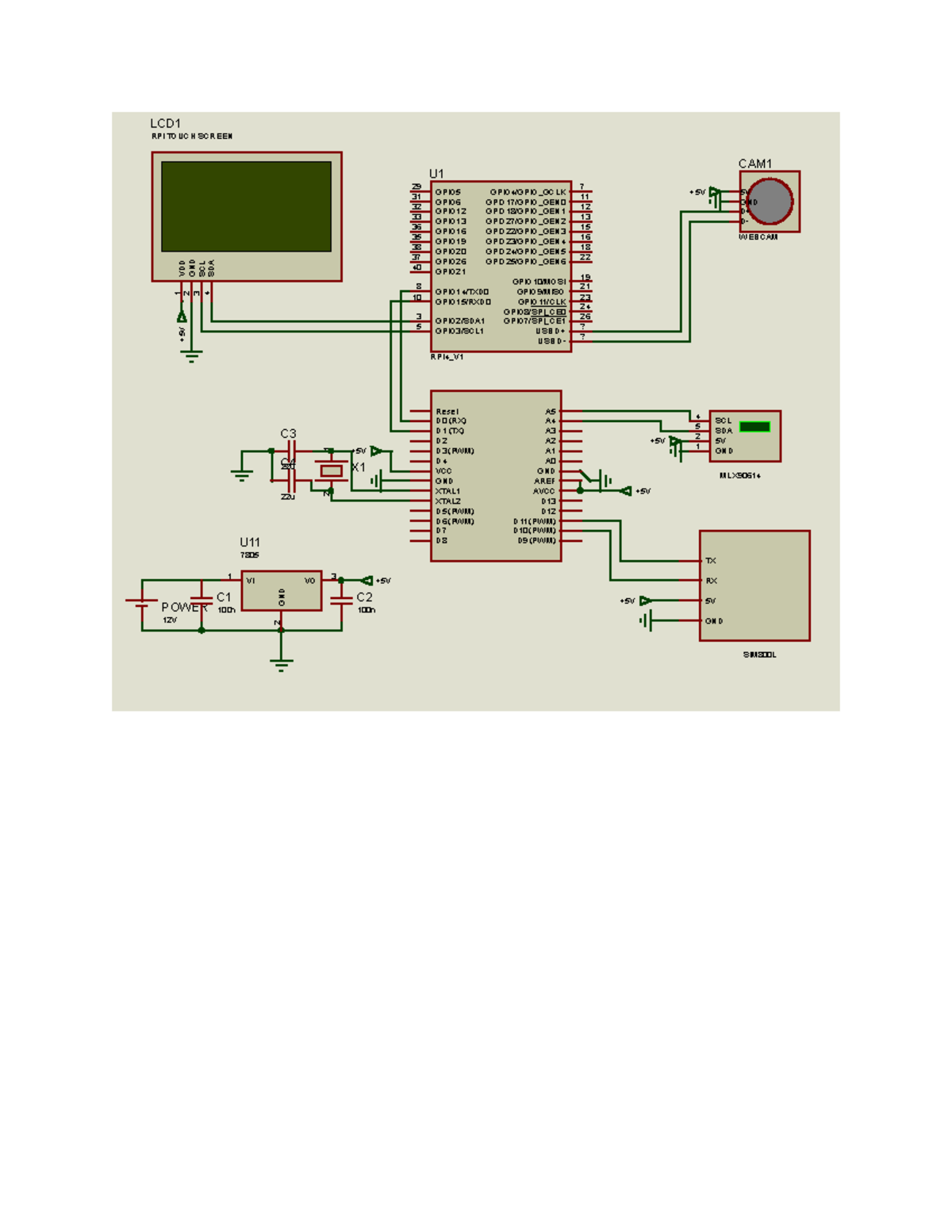 Schematics - POWER 12V C 100n C 100n 1 VI VO 3 GND 2 U 7805 1 2 X C ...