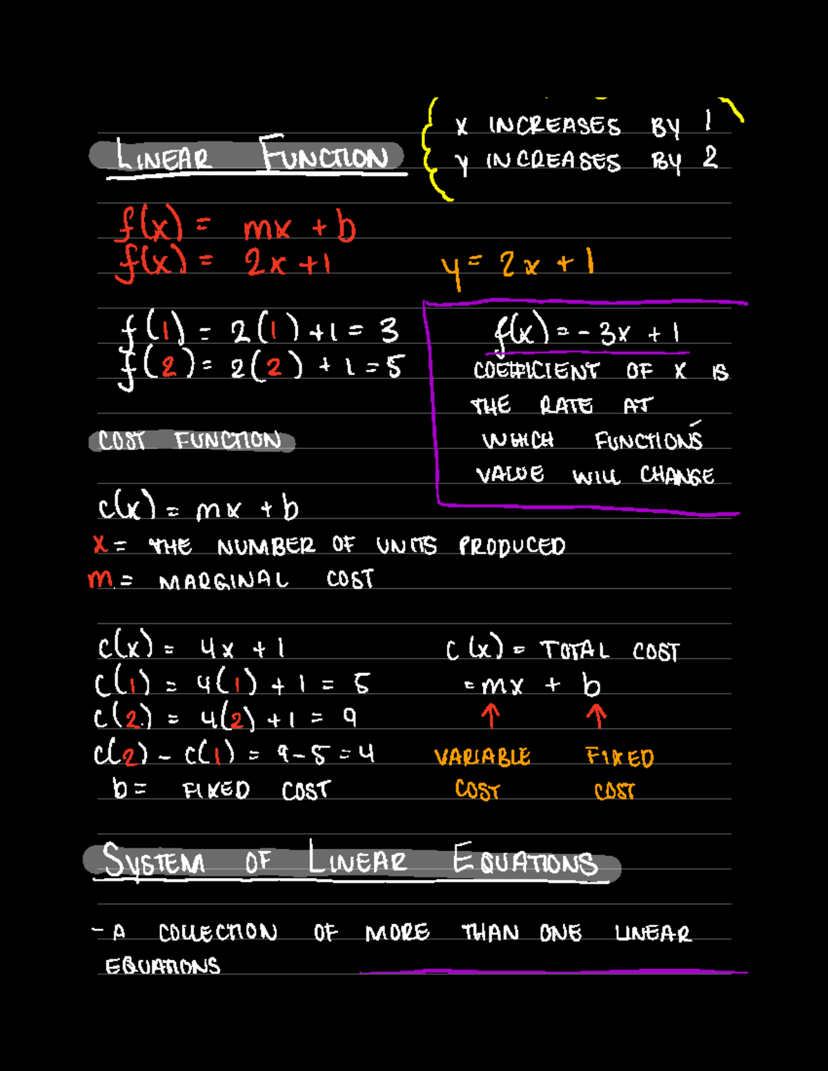 MGF 1106 class notes with study guides included - mm INCREASES BY 1 ...
