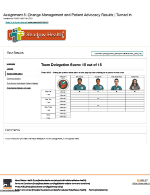 Med Scenario #4 - Carl Shapiro - Lippencott v Sim - RNSG 2560 - Studocu