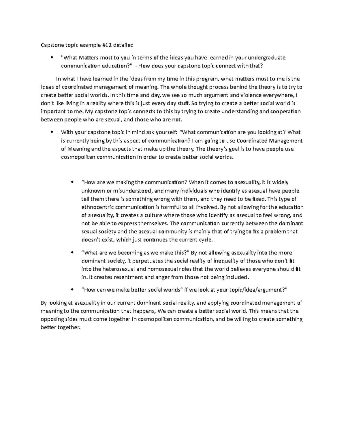 CT 12 - Capstone topic example. - Capstone topic example #12 detailed ...