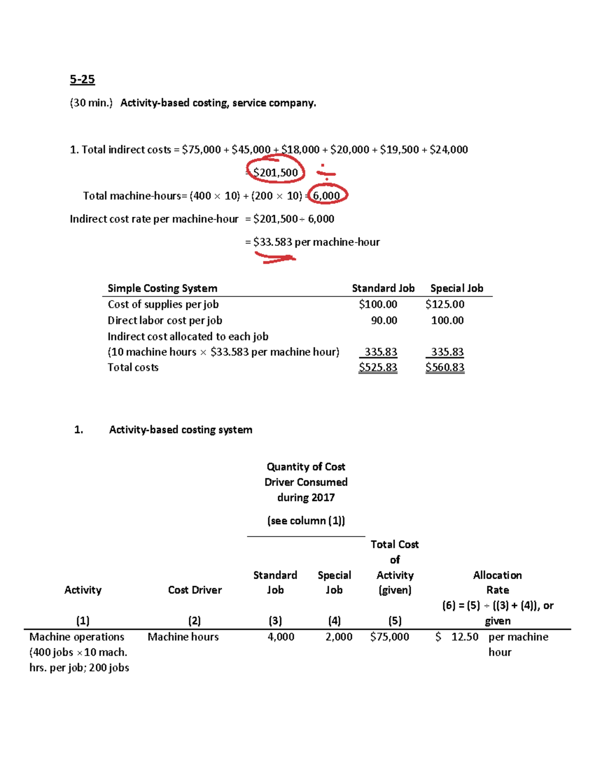 Week 1 Tut Sol - tutorial answer - 5- 25 (30 min.) Activity-based ...