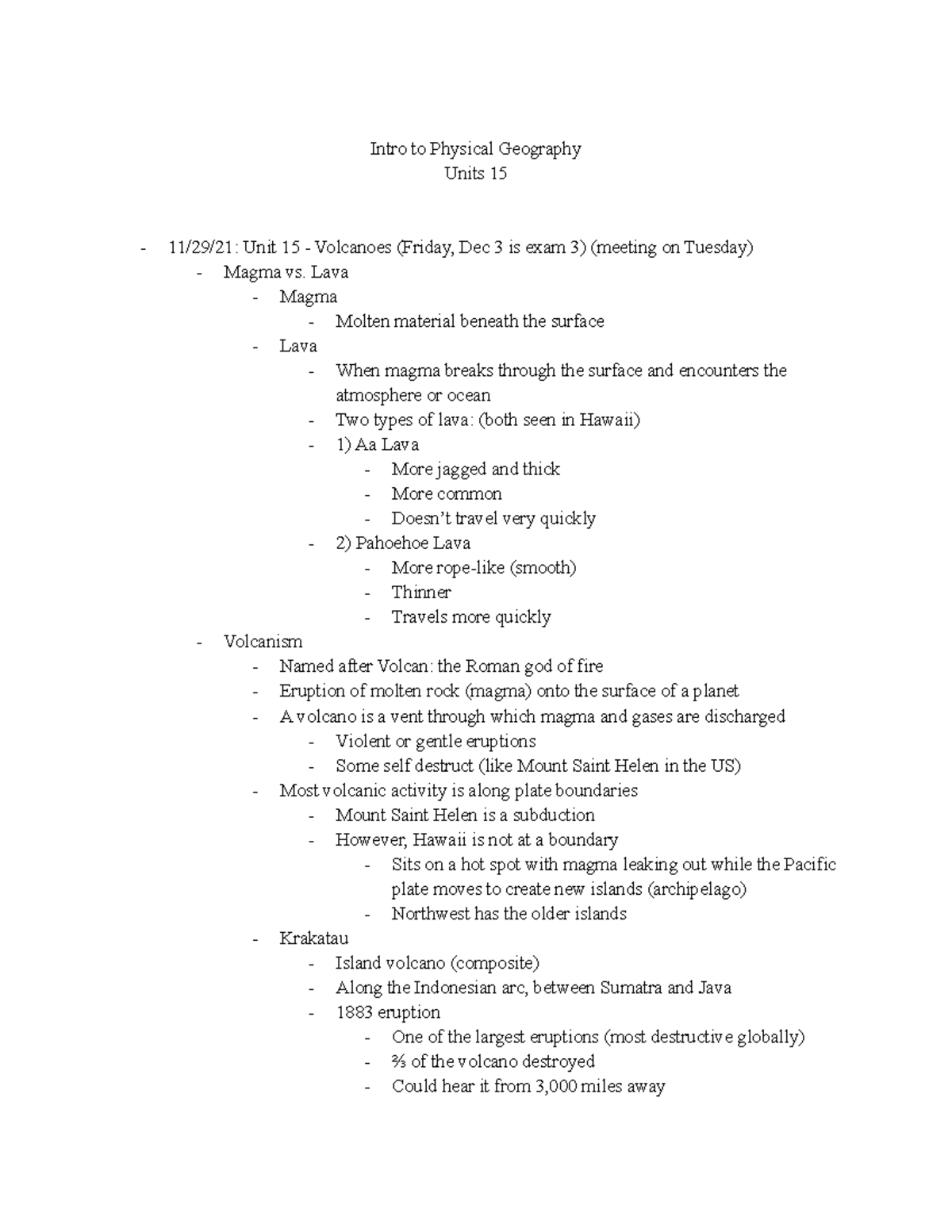 GEOG 1111 - Unit 15 - Notes for Elcik - Intro to Physical Geography ...