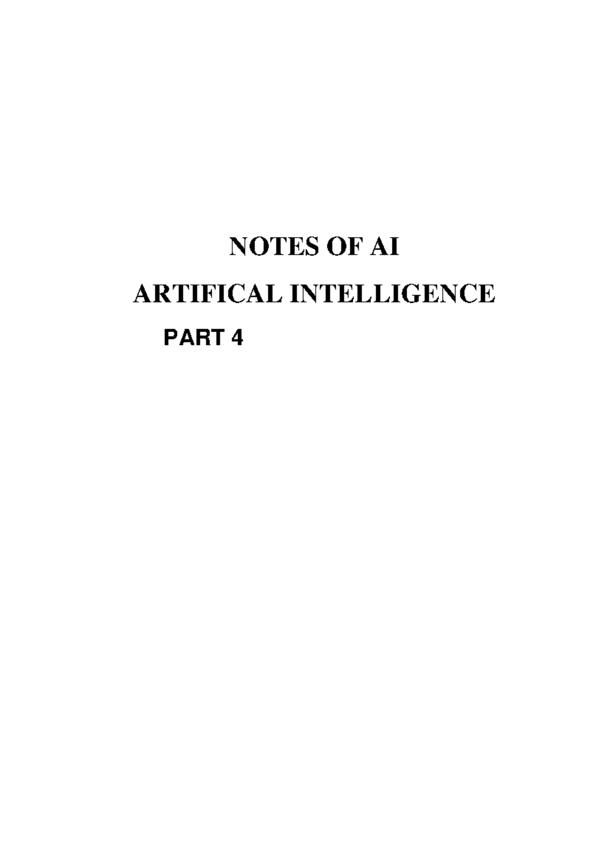 Artifical Intelligence Notes Part 5 Notes Of Ai Artifical Intelligence Part 4 Fuzzy Set Theory
