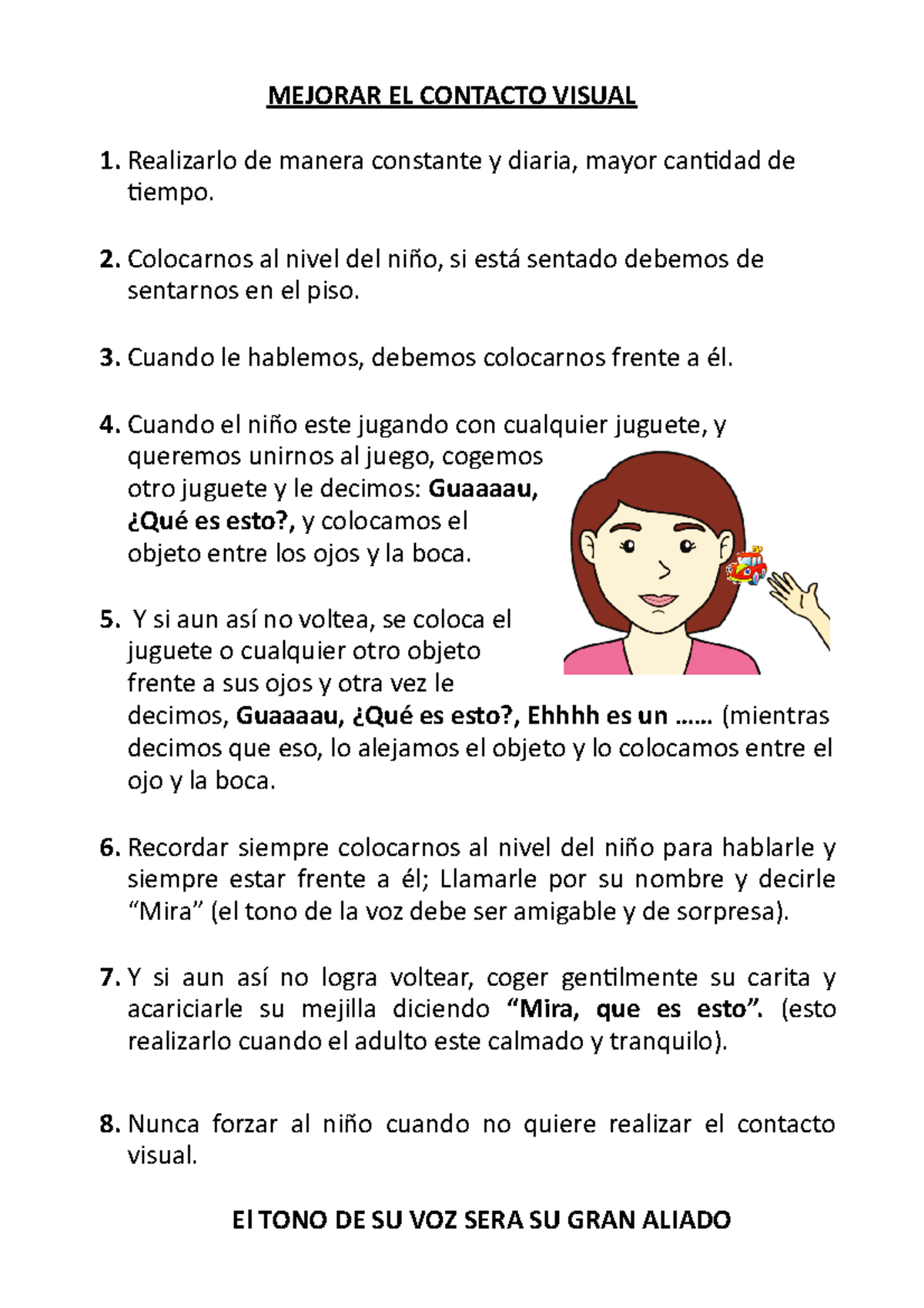 Mejorar EL Contacto Visual - Psicología (psicología) - UNIVER - Studocu