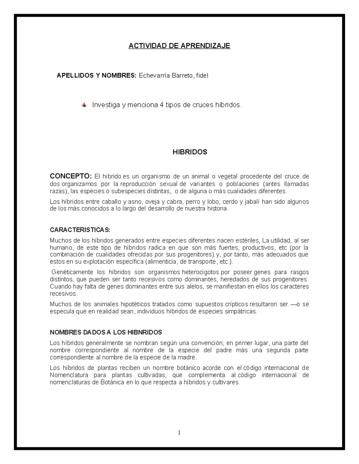 Ecologia 2024 - APUNTES - ACTIVIDAD DE APRENDIZAJE APELLIDOS Y NOMBRES ...