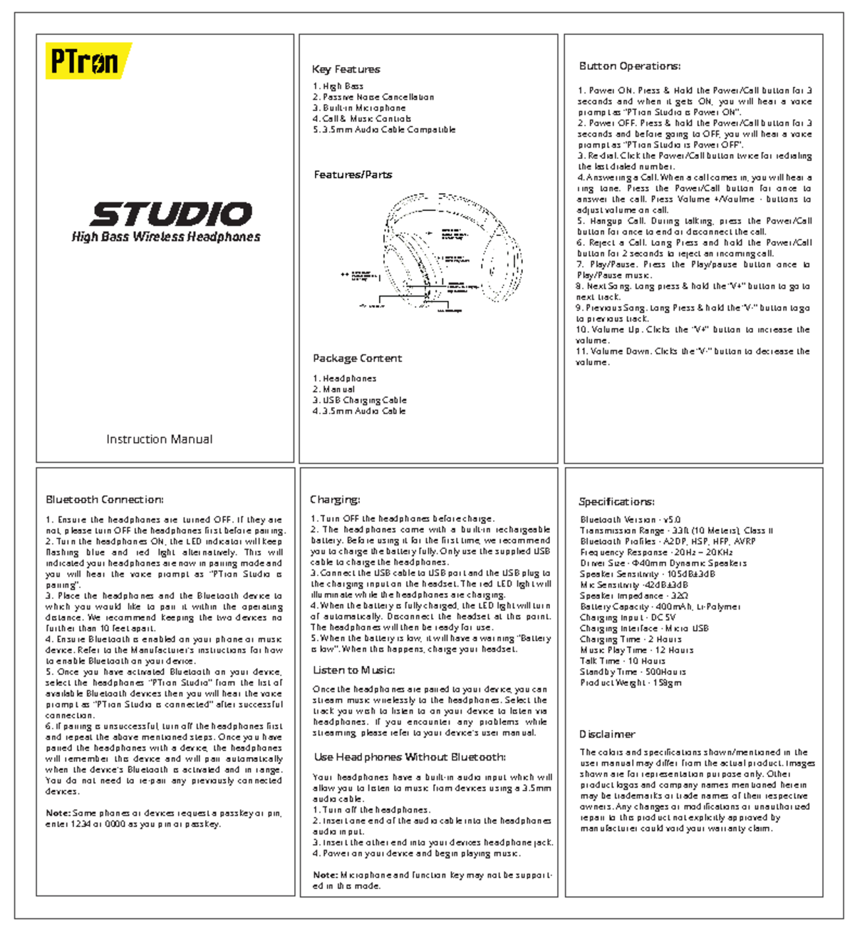 Ptron studio manual - ggfgfggf - User Manual Instruction Manual ...