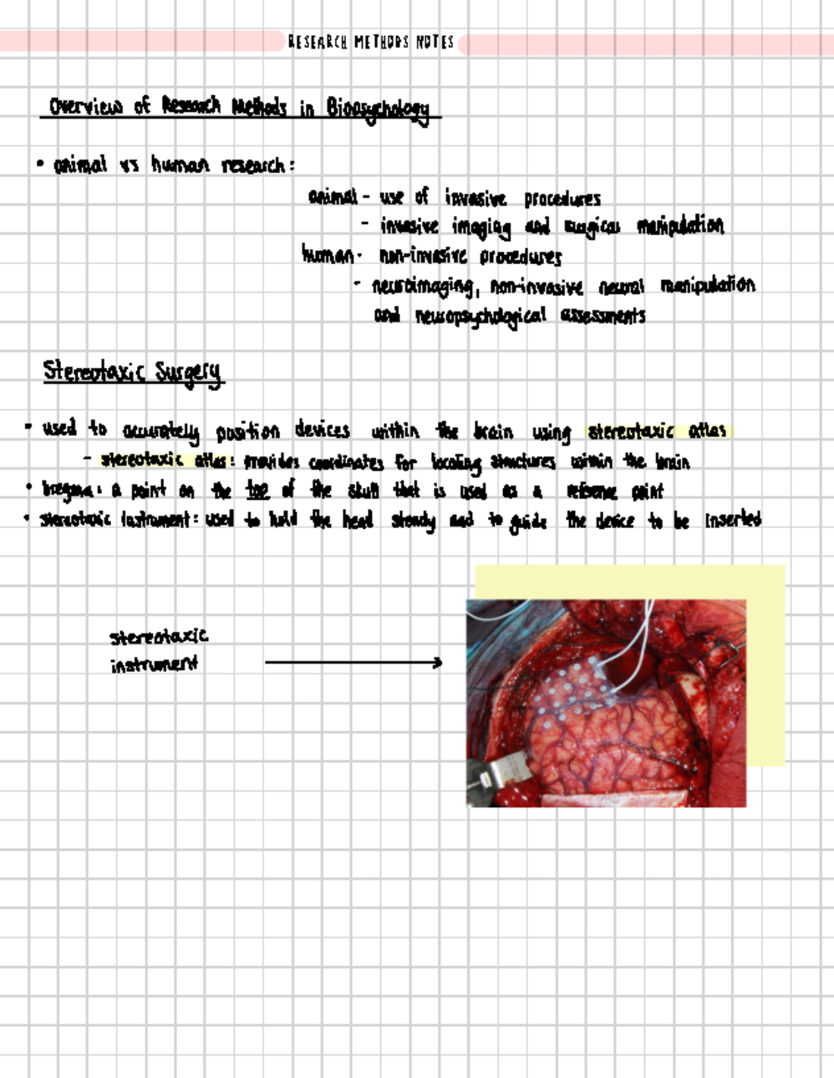 Research Methods - Notes - H Me Overview of Research Methods in ...