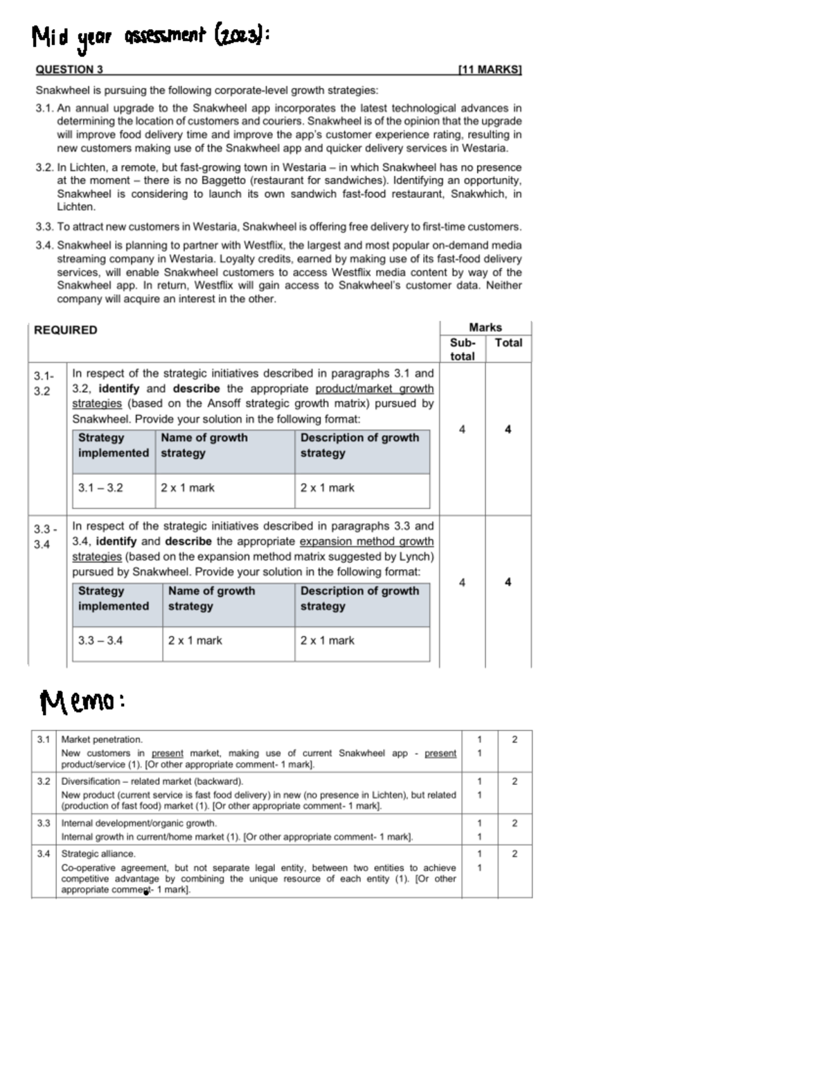 E4 questions and answers - BSCI 111 - Midyear assessment 20231 ...