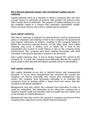 Crocket Co - Asset replacement decision process - (b) For investment ...