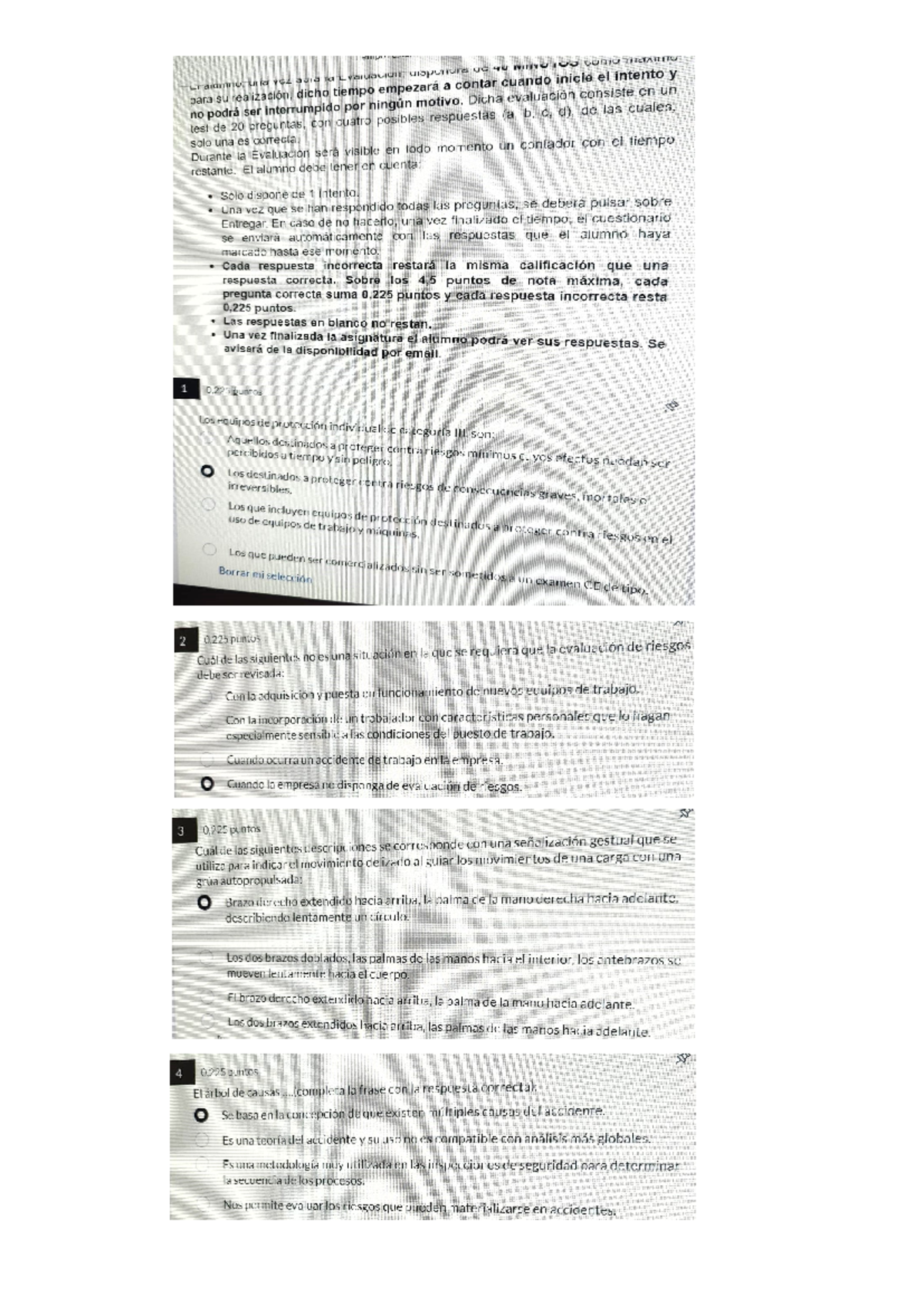 A3 Examen (3) nota 4,5 - Evaluación de 20 preguntas tipo test en 40 min ...