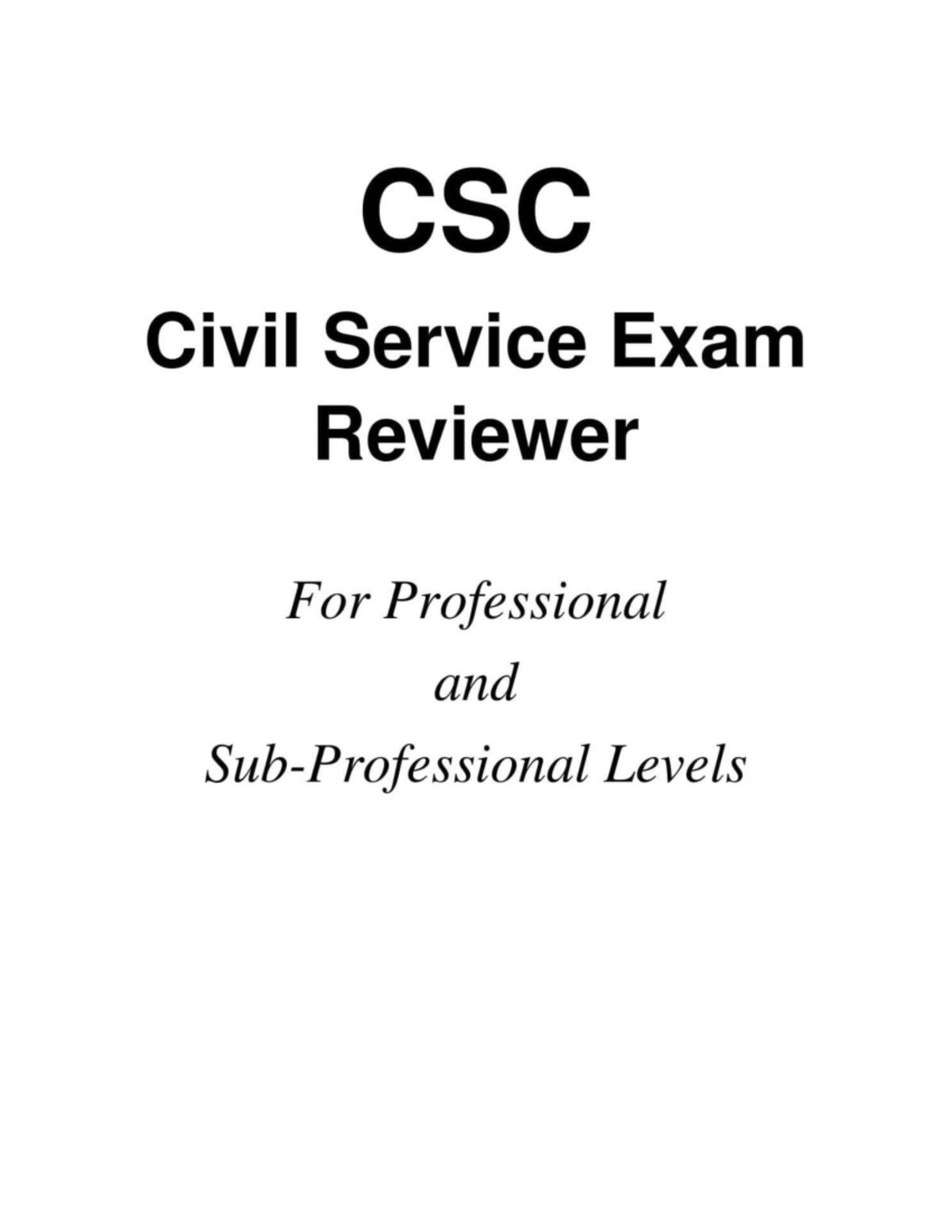 Civil Service Reviewer 2020 PART 1 Accounting UM Studocu