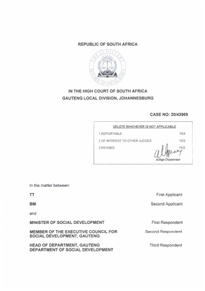 EW v VH 2023 (4) SA 123 (WCC) - Source: South African Law Reports, The ...