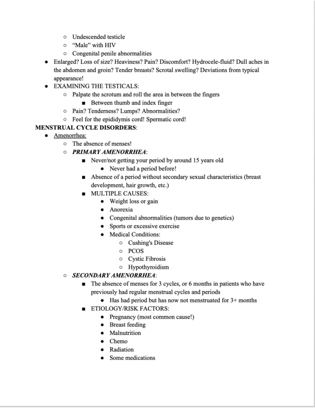 Reproductive system conditions notes page 7 - NURS 326 - Studocu