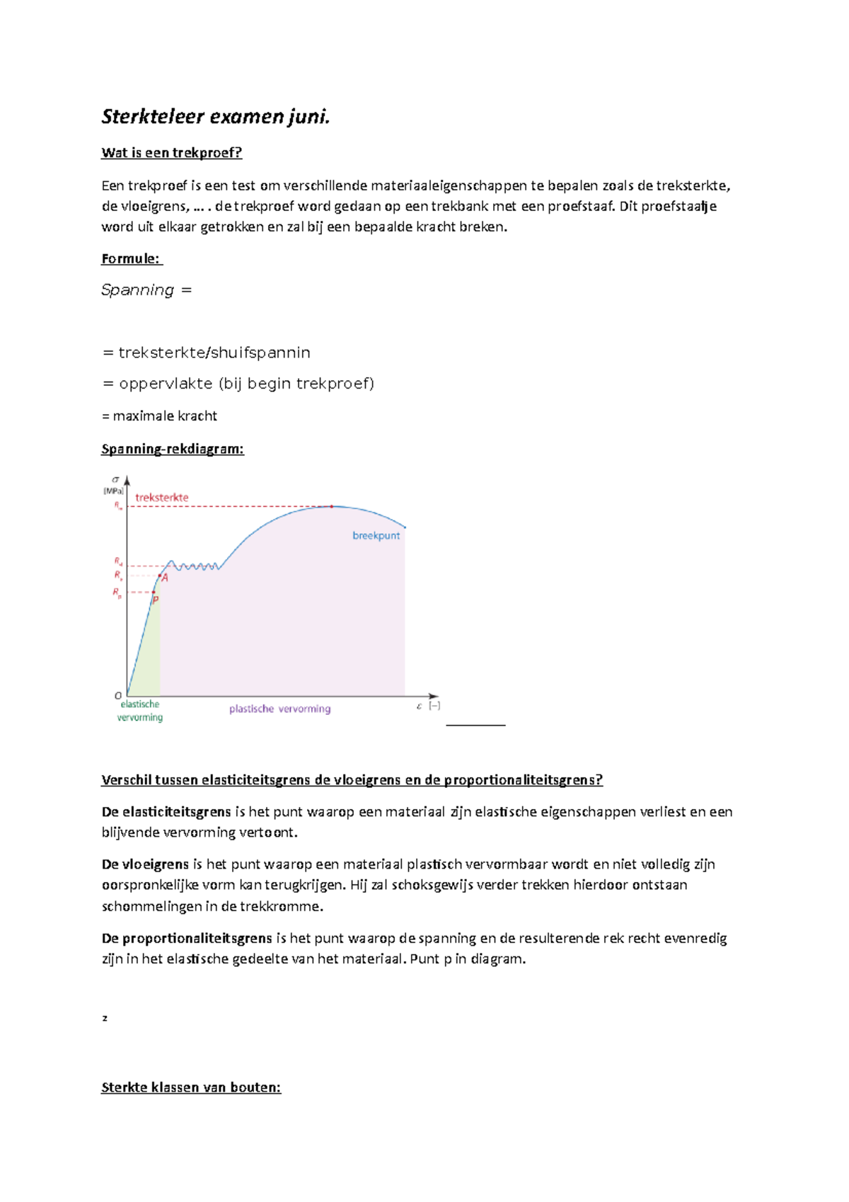Stekrteleer examen - gggg - Sterkteleer examen juni. Wat is een ...
