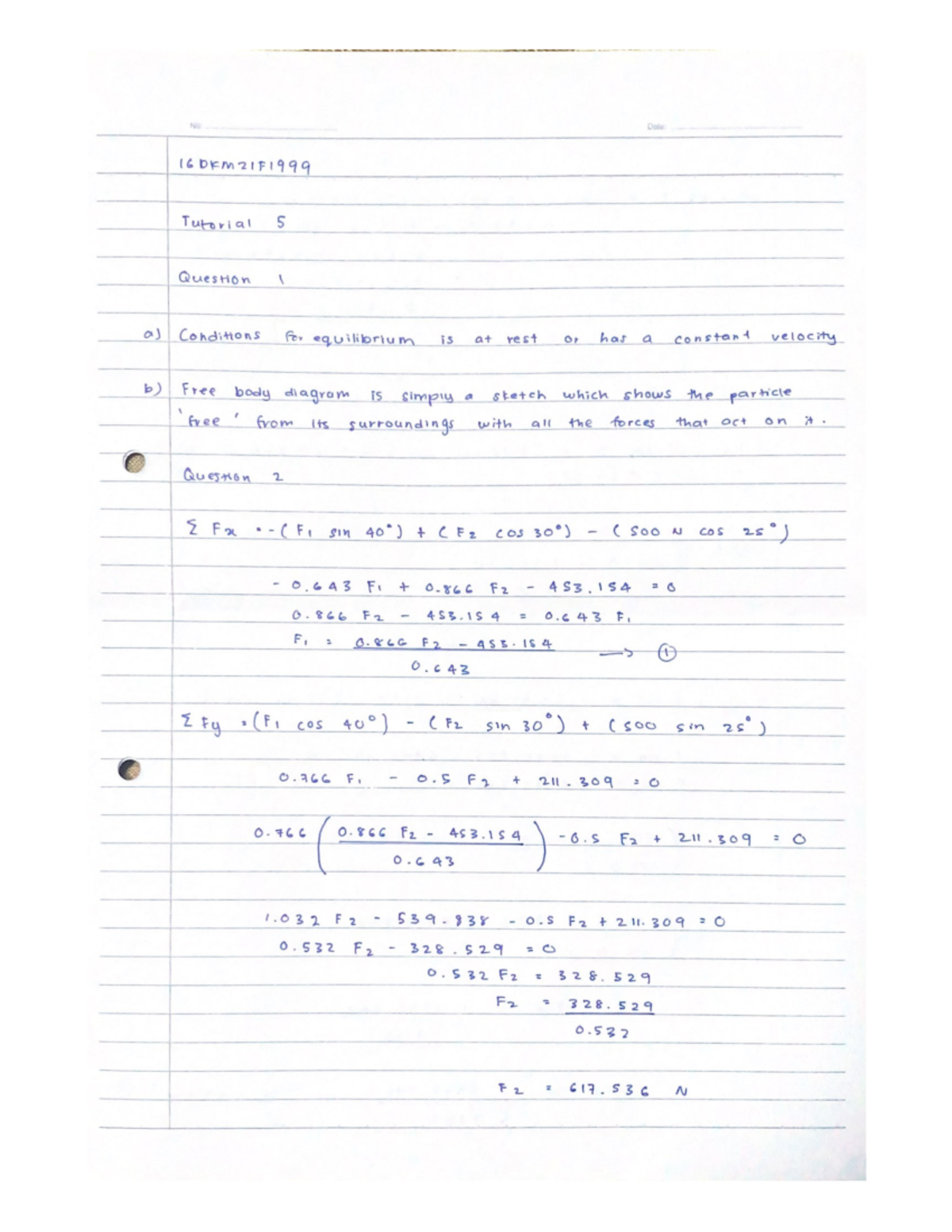 ARIF Aizzat - 16DKM21F1999 - Engineering Mathematics - Studocu