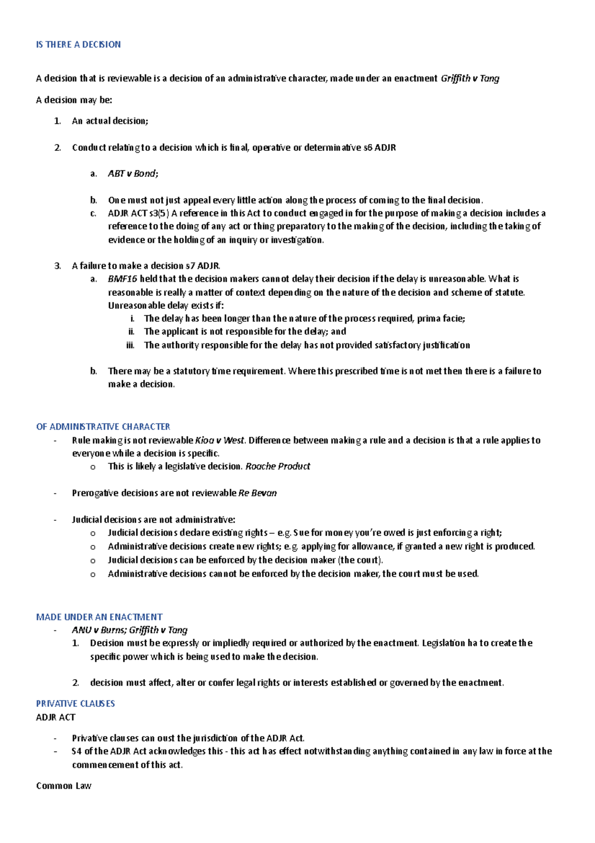 Notes TO Accompany FLOW Chart - IS THERE A DECISION A decision that is ...