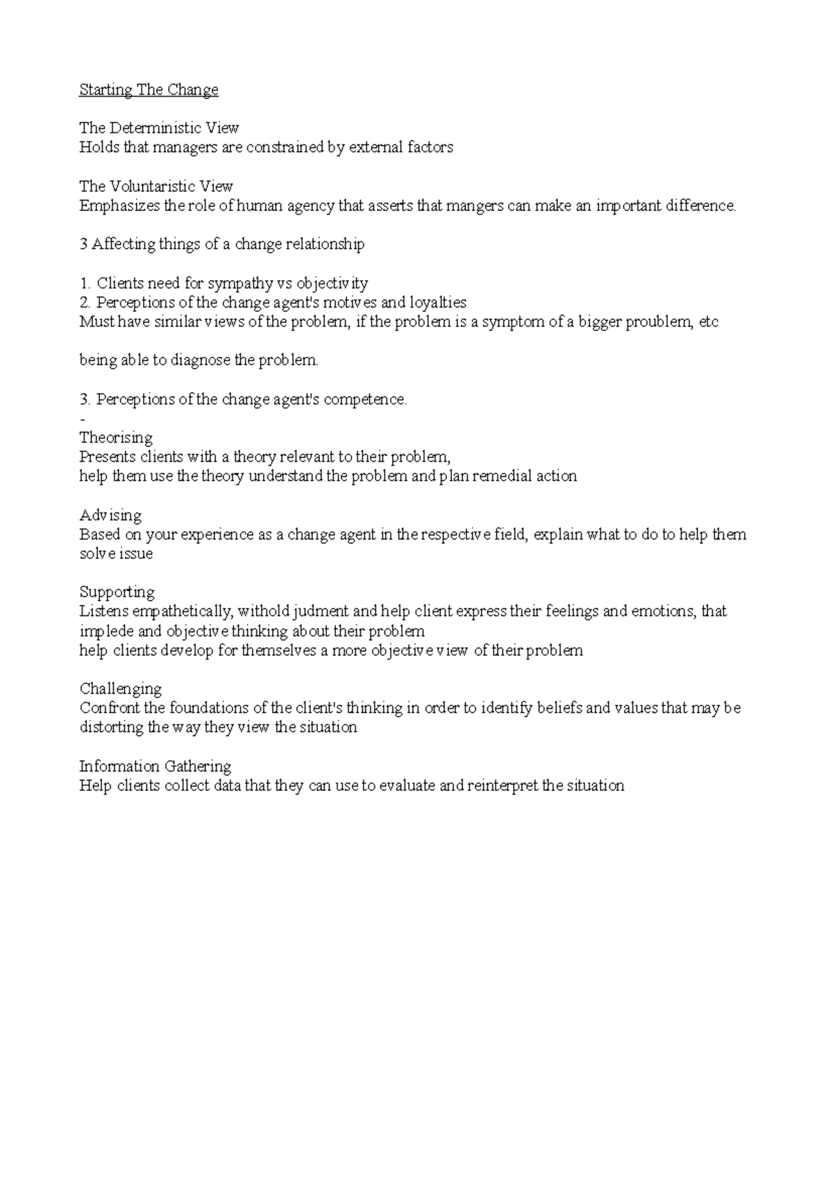 Session 3 - Change Management notes - DR KEVIN TANG - Starting The ...