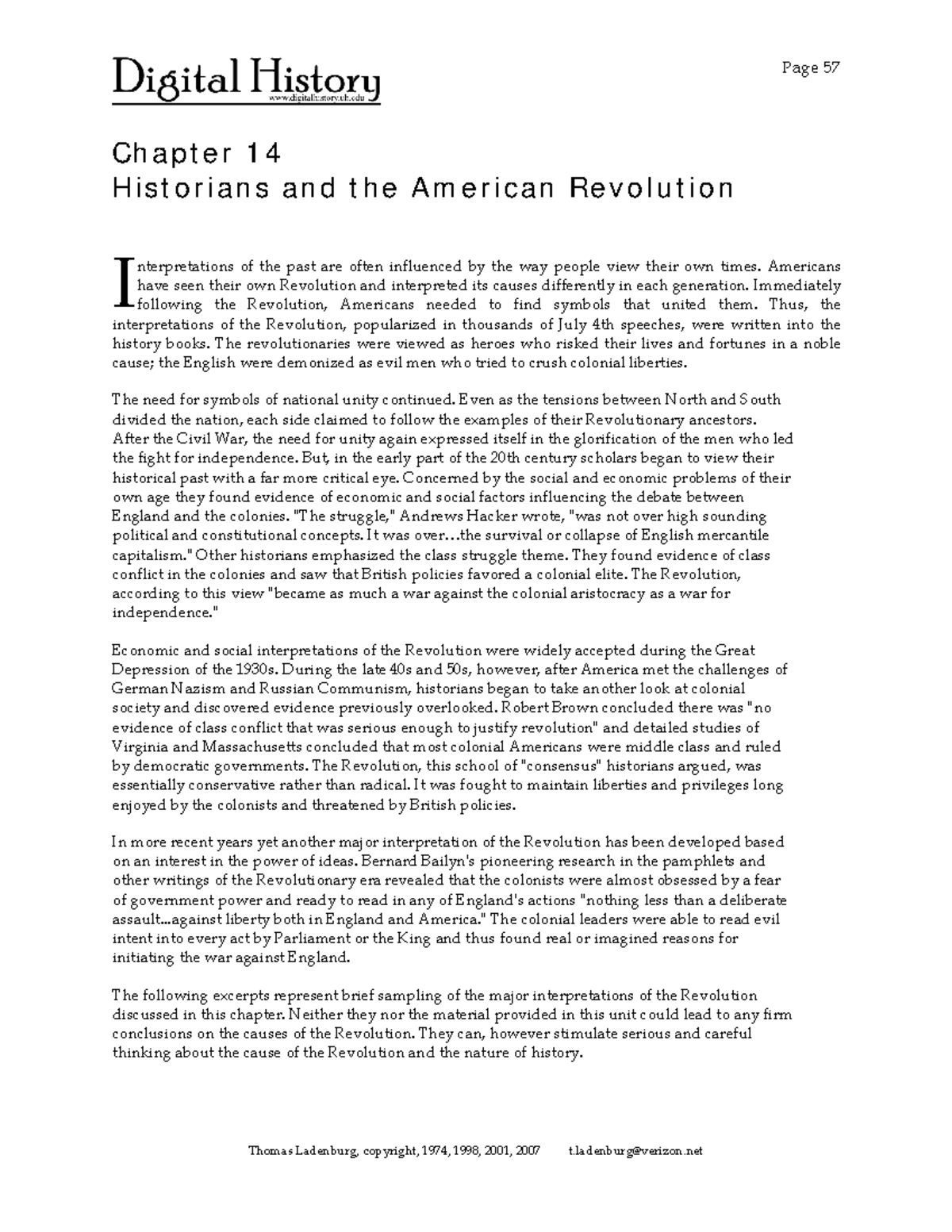 Unit1 14 - Assignment - Ch a p t e r 1 4 H i st o r i a n s a n d t h e ...