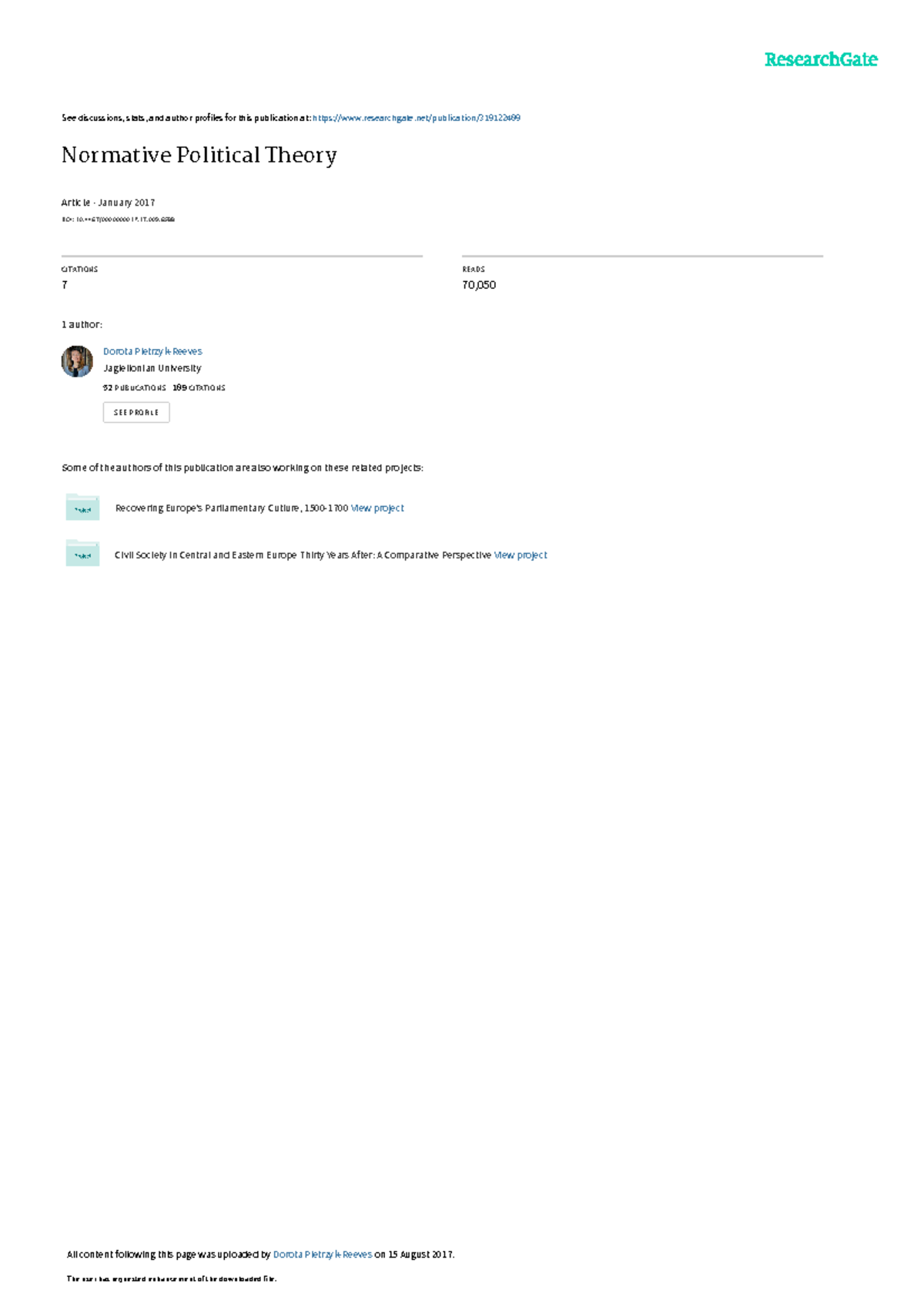 Normative Political Theory 230906 234649 - See discussions, stats, and ...