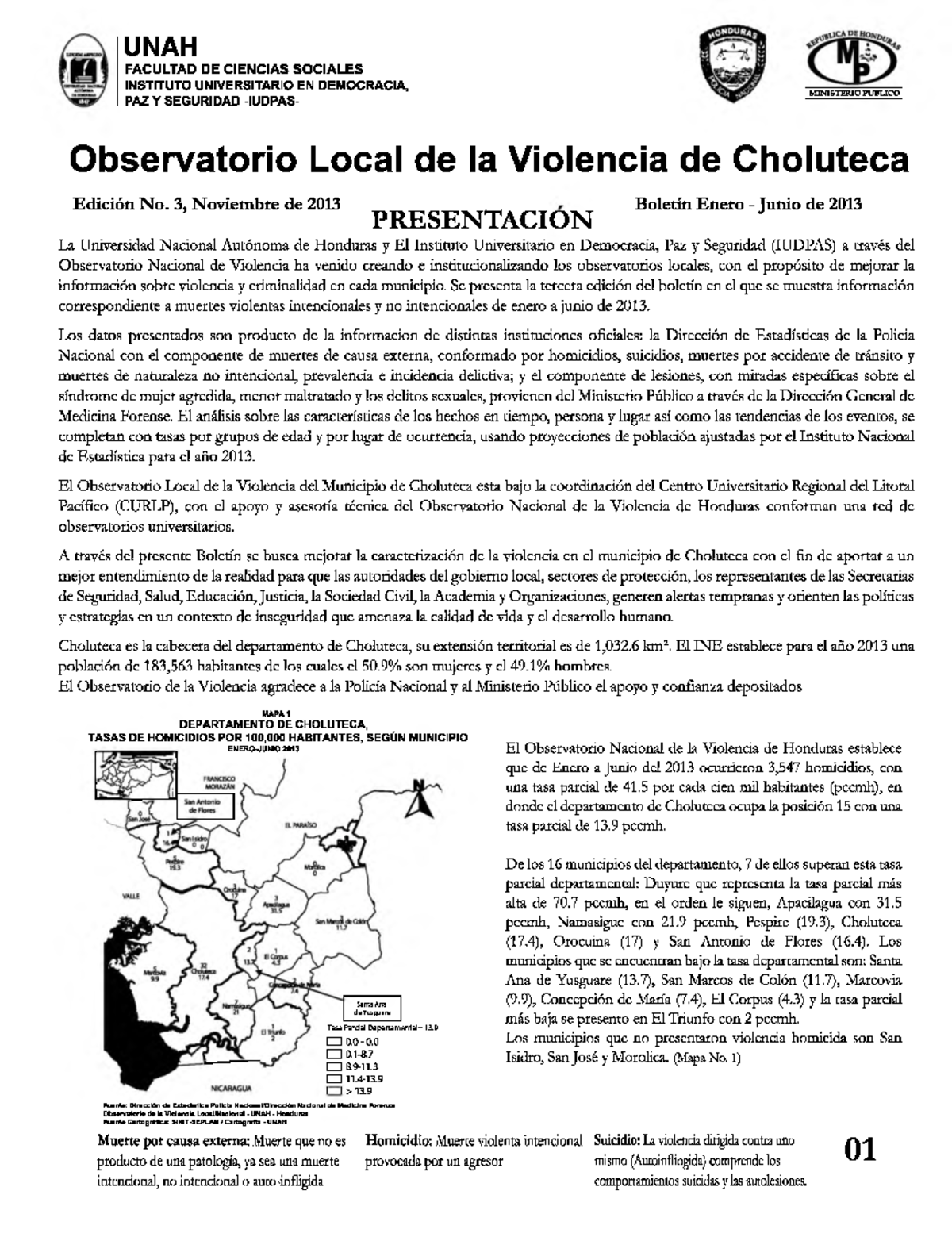 Choluteca Ed 03 - dadasd - UNAH FACULTAD DE CIENCIAS SOCIALES INSTITUTO ...